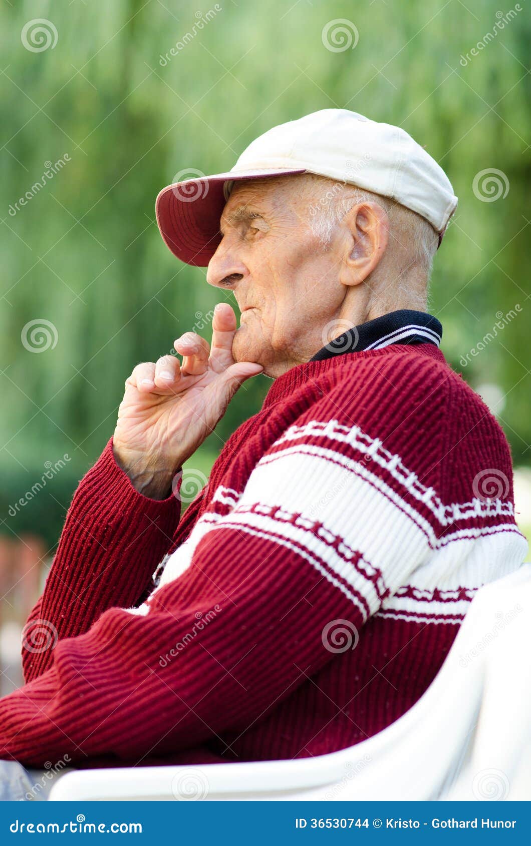 Elder senior man stock photo. Image of pensive, mature - 36530744