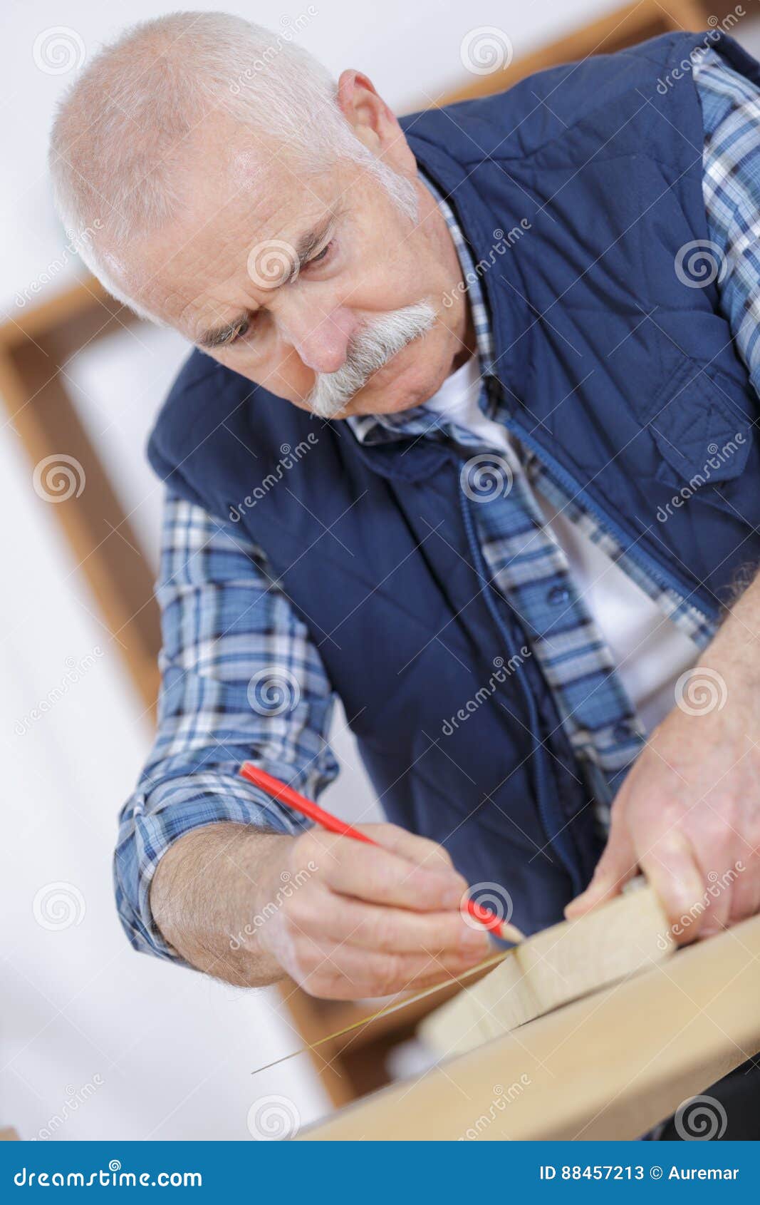 Elderly carpenter at work stock image. Image of carpentry - 88457213
