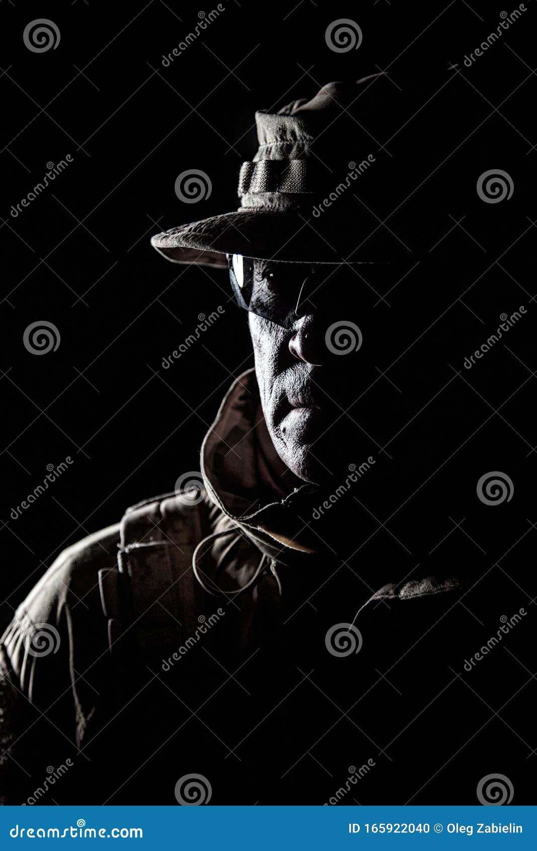 Portrait Of Commando With Service Pistol In Hand Royalty-Free Stock ...