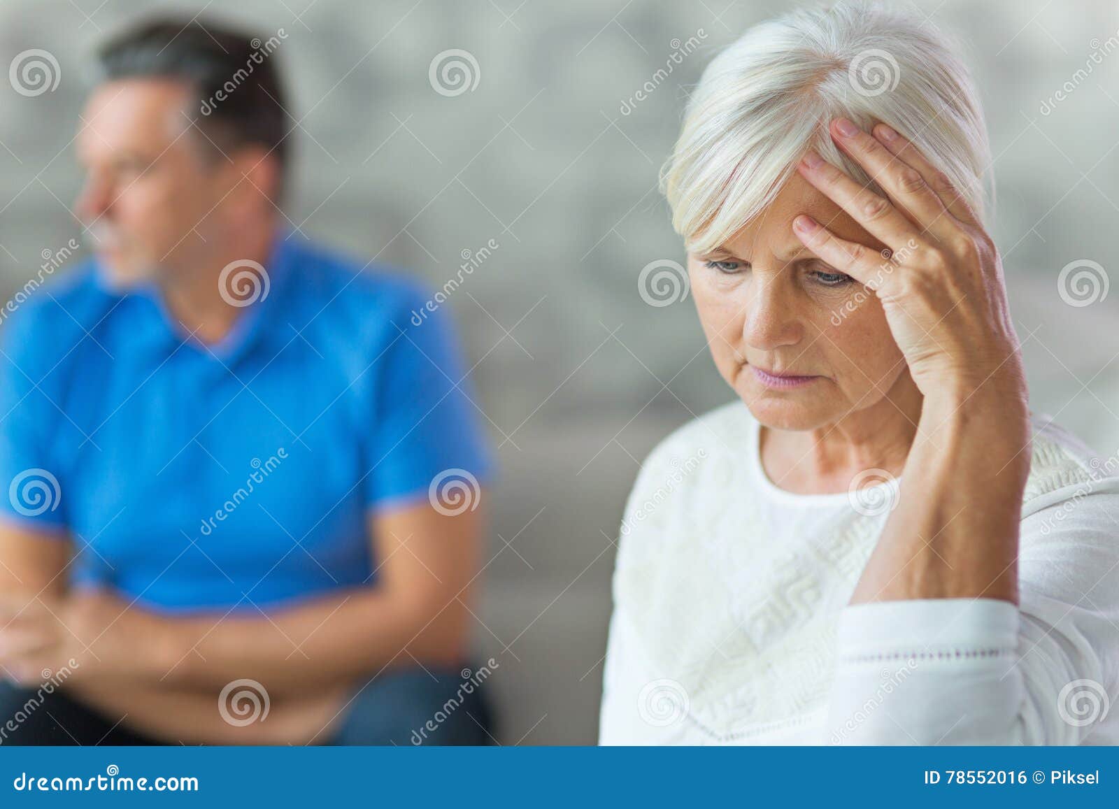 Elderly couple arguing stock photo. Image of fight, caucasian - 78552016