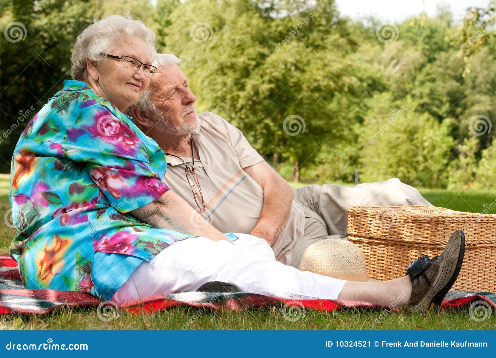 Elderly Couple Enjoying the Spring Stock Image - Image of grey, adult ...