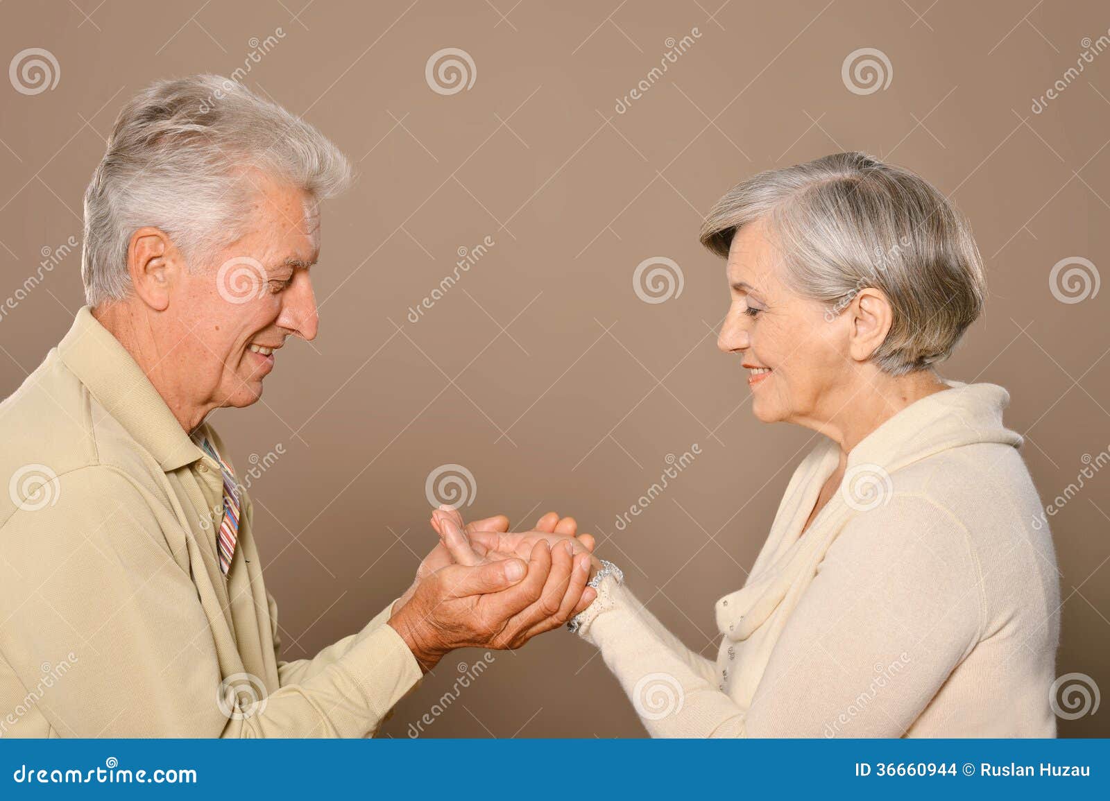 Elderly Couple Holding Hands Stock Photo - Image of people, hand: 36660944