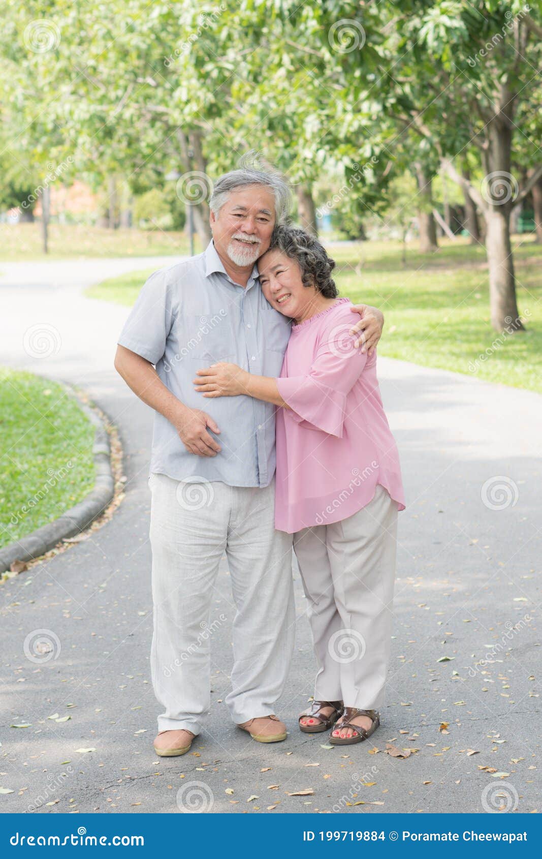 Elderly Couple With Lifestyle After Retiree Concept Lovely Asian