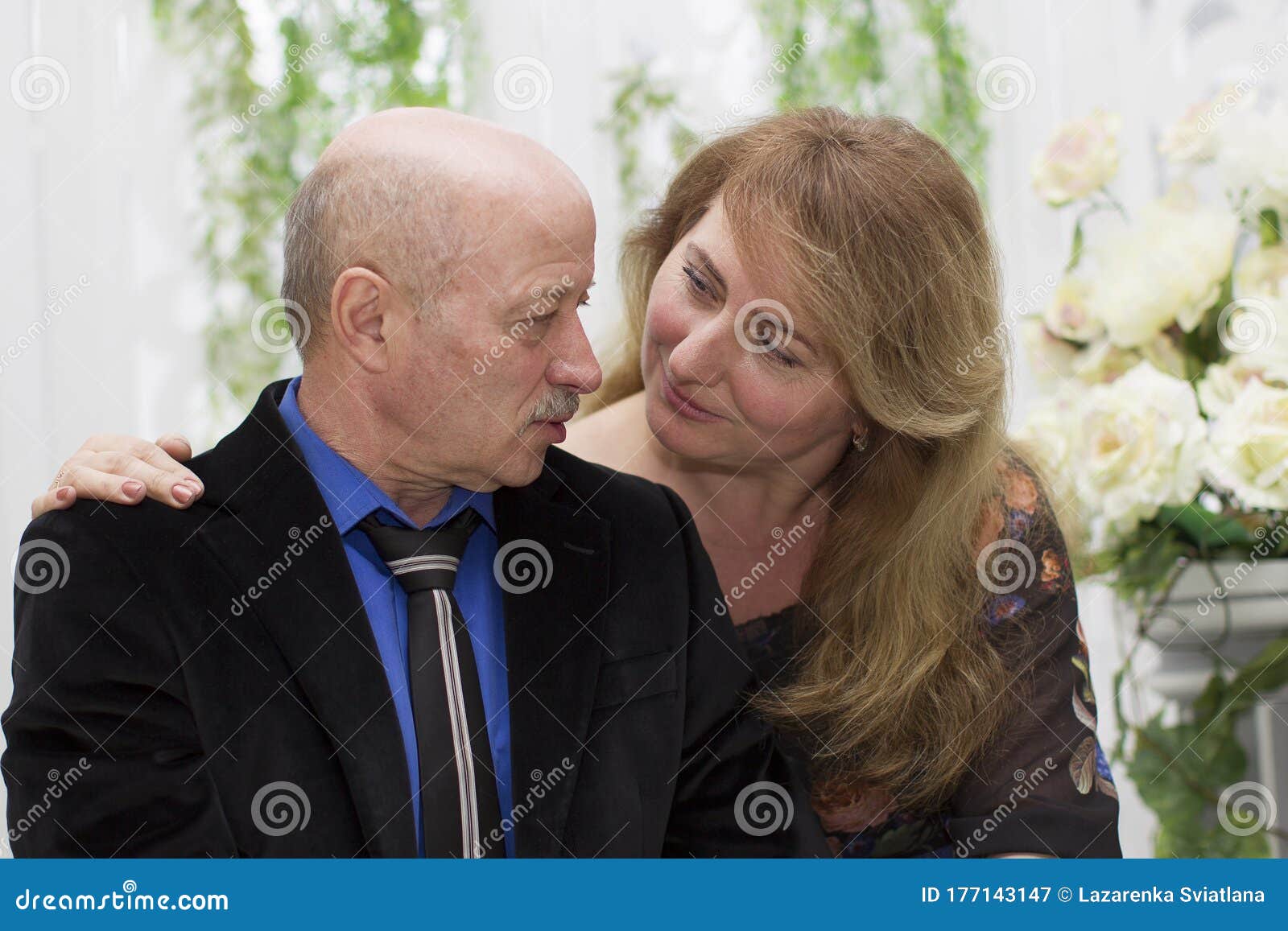 Elderly couple spouses. stock image. Image of mate, large - 177143147