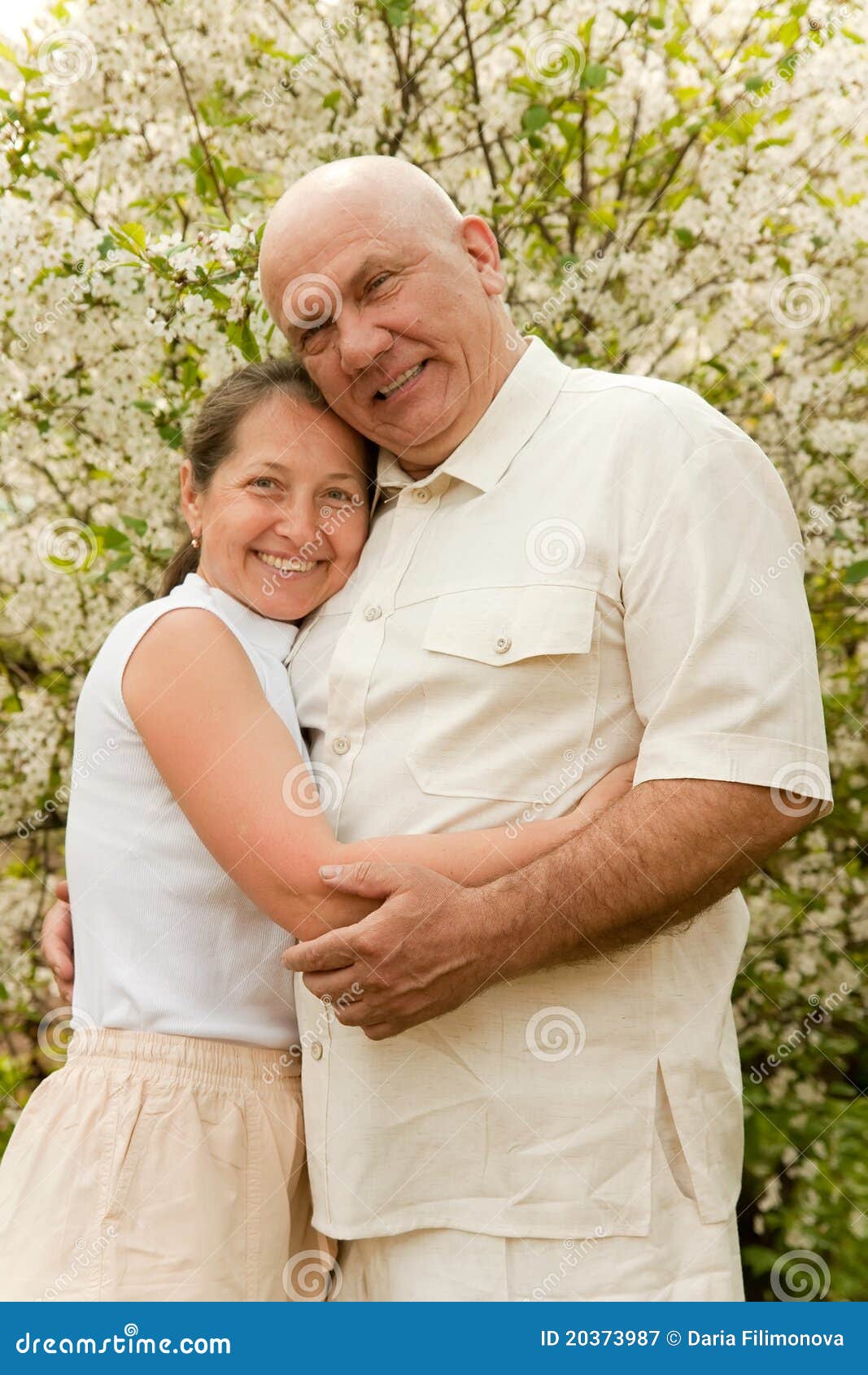 Elderly couple in spring stock image. Image of couple - 20373987