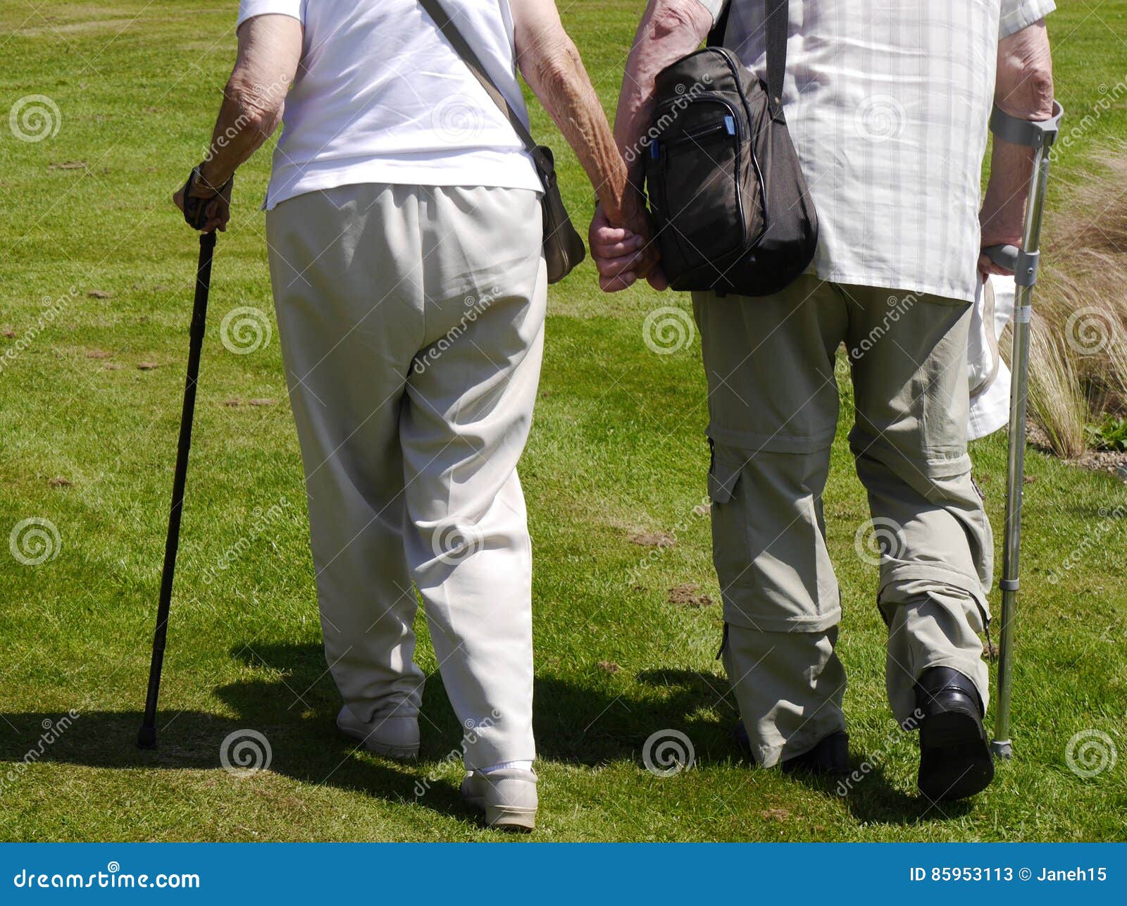 Elderly couple walking editorial stock photo. Image of outdoors - 85953113