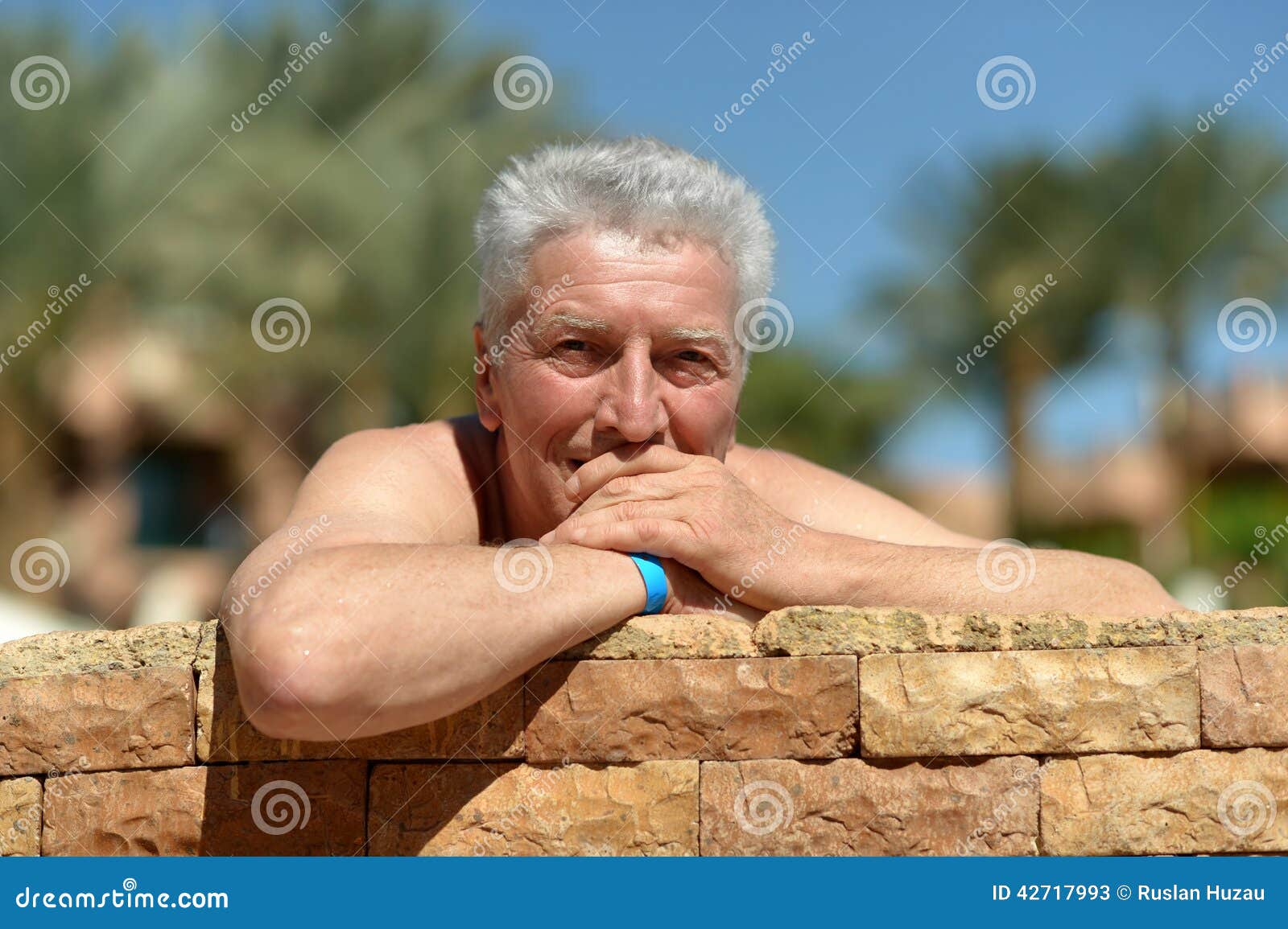 Elderly cute man stock image. Image of active, sunbath - 42717993