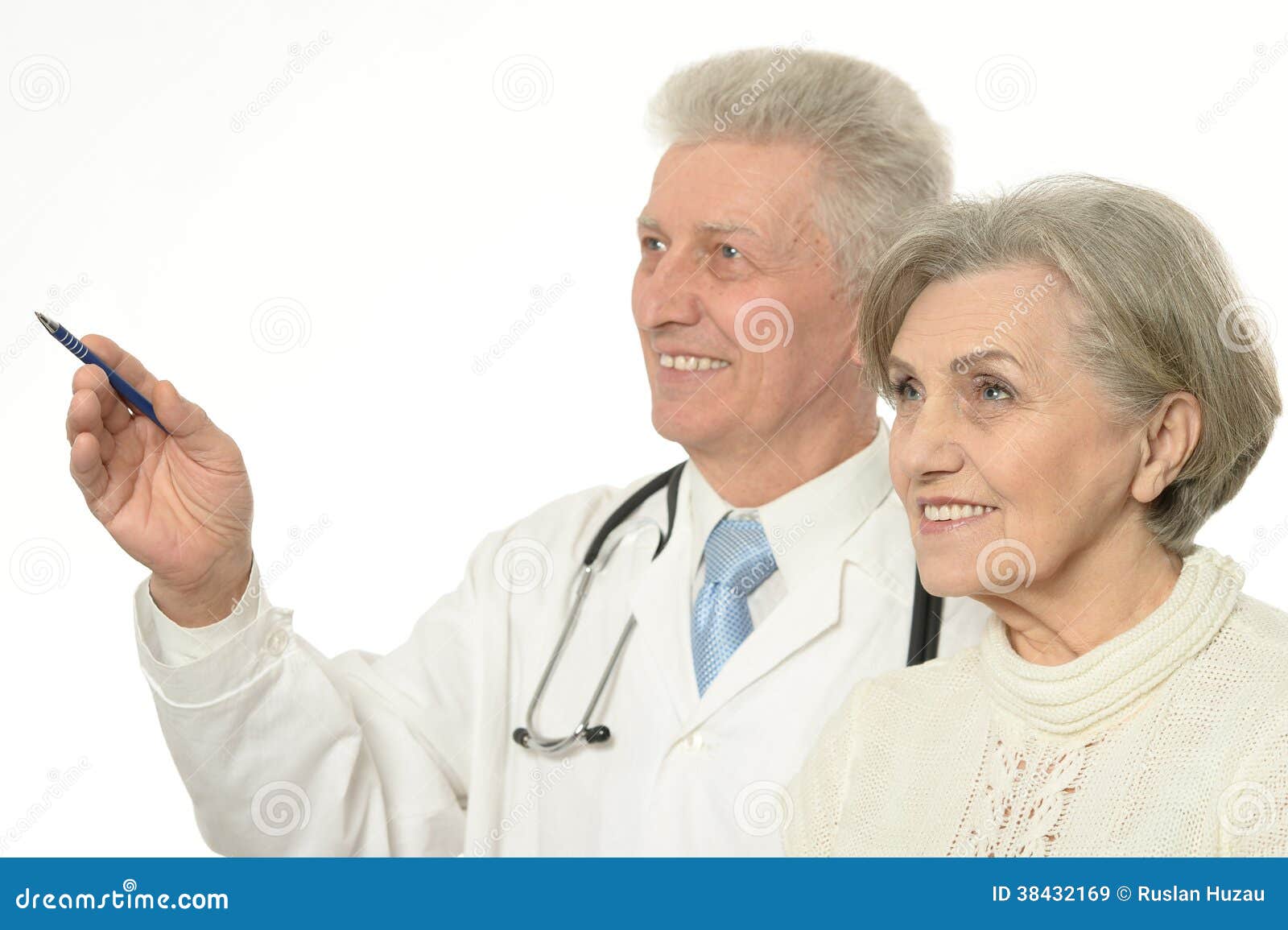 Elderly Doctor with a Patient Stock Image - Image of hospital, healthy ...