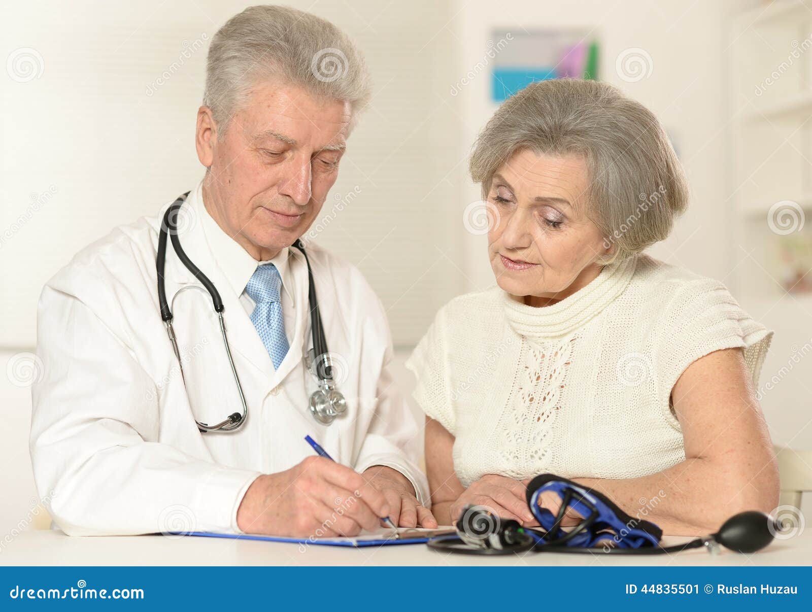 Elderly Doctor with Patient Stock Image - Image of health, healthy ...