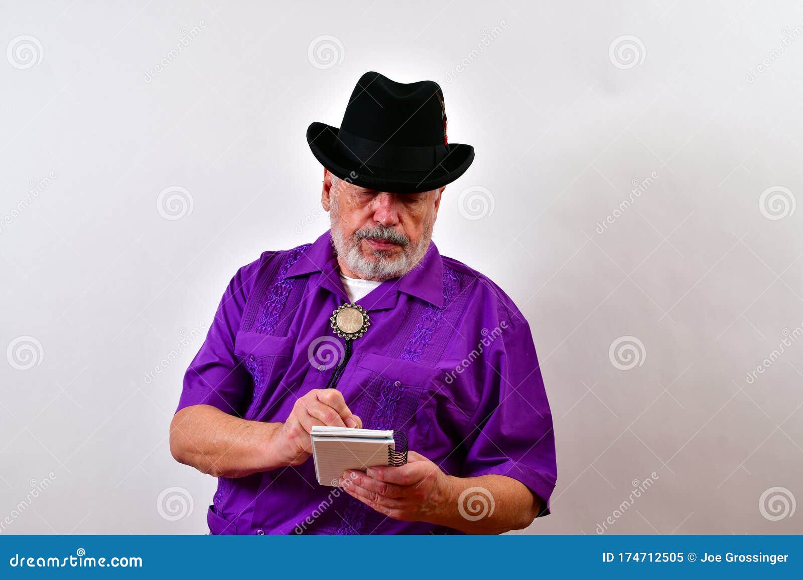 Elderly Gentleman Taking Notes Stock Image - Image of note, adult ...