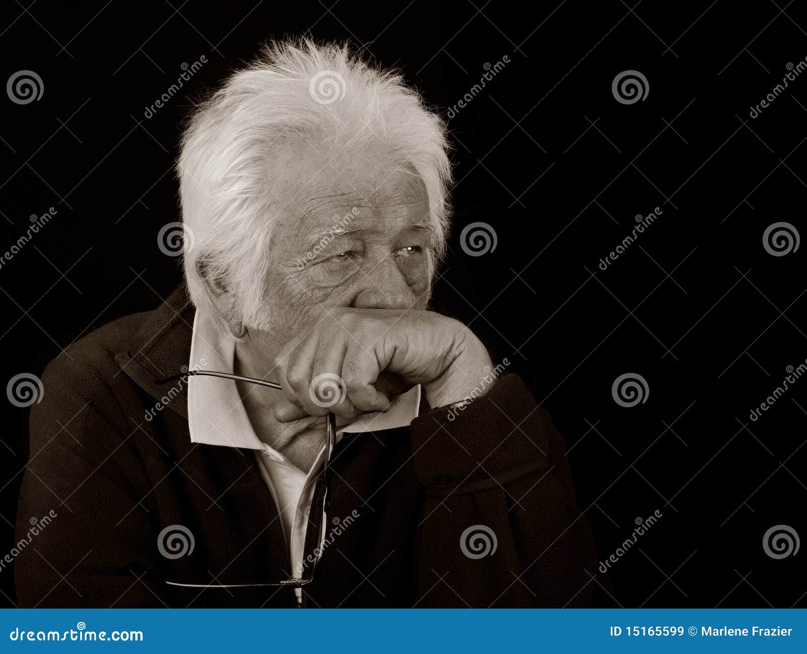 Elderly and Intelligent Man. Stock Image - Image of mature, adult: 15165599