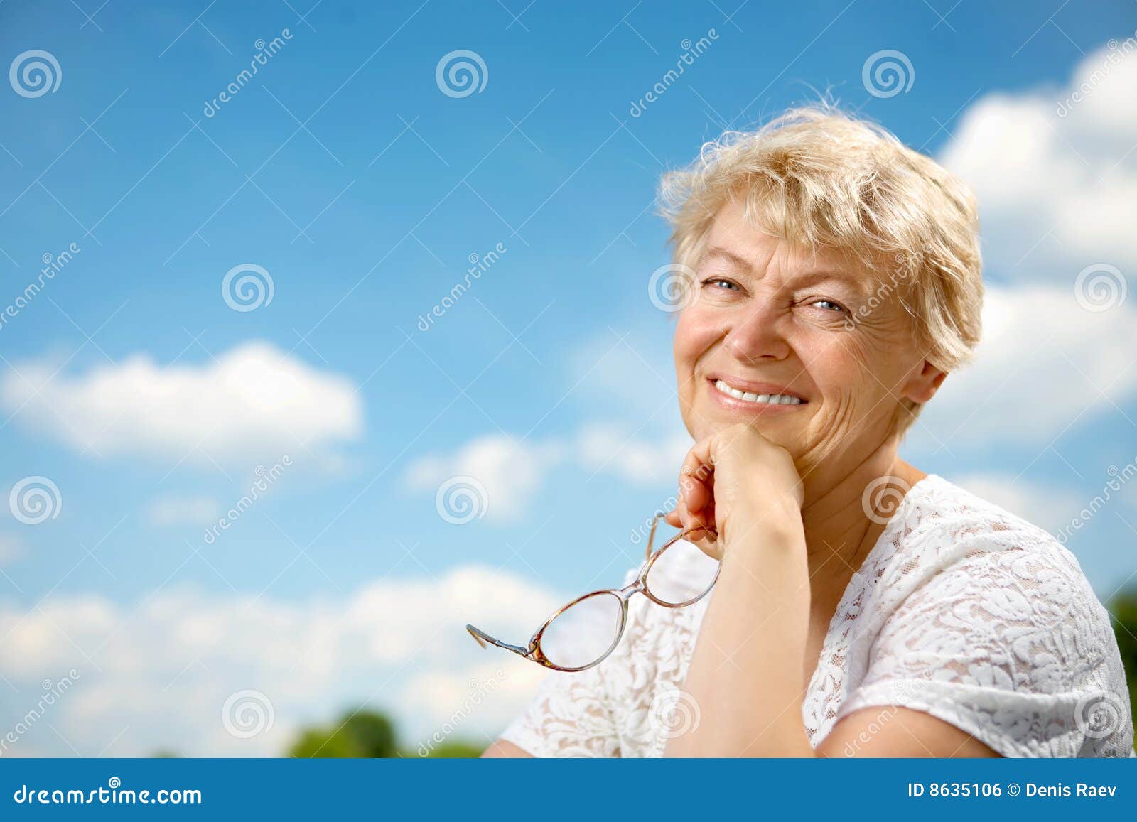 The elderly lady stock photo. Image of happy, expressing - 8635106