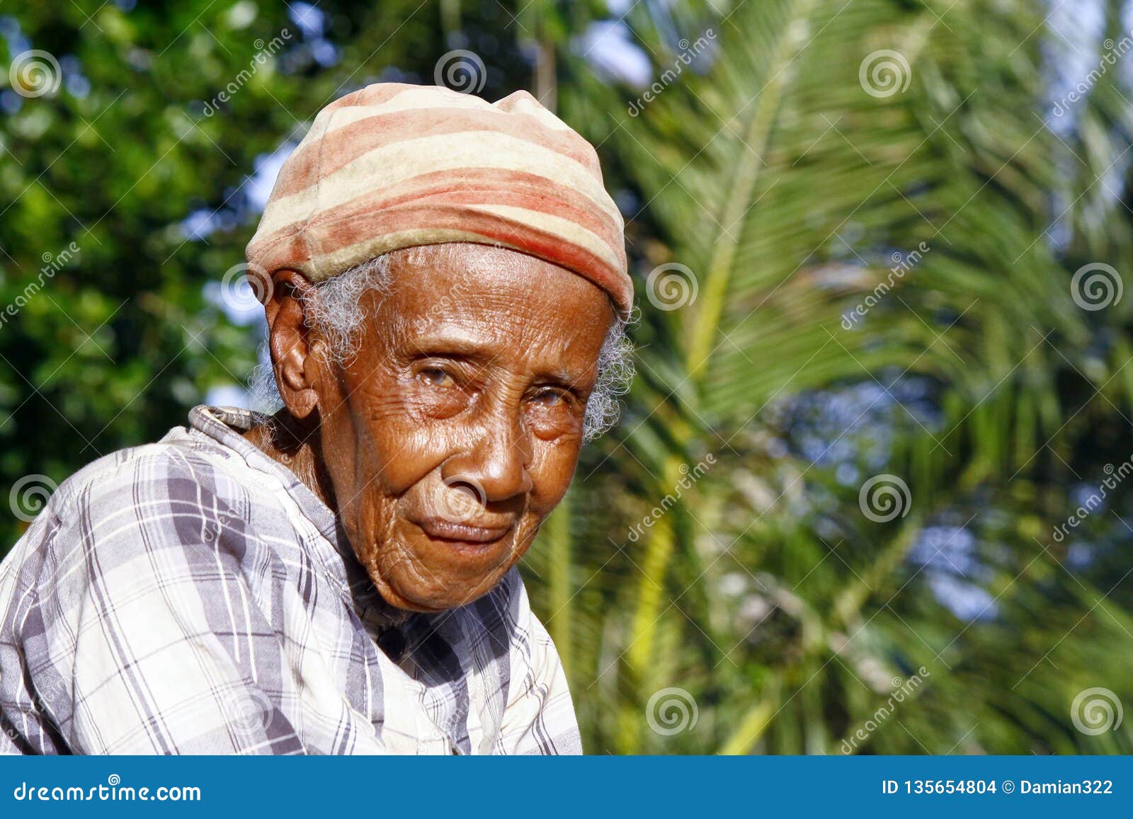 Elderly Malagasy Woman Portrait Stock Photo - Image of cheerful ...
