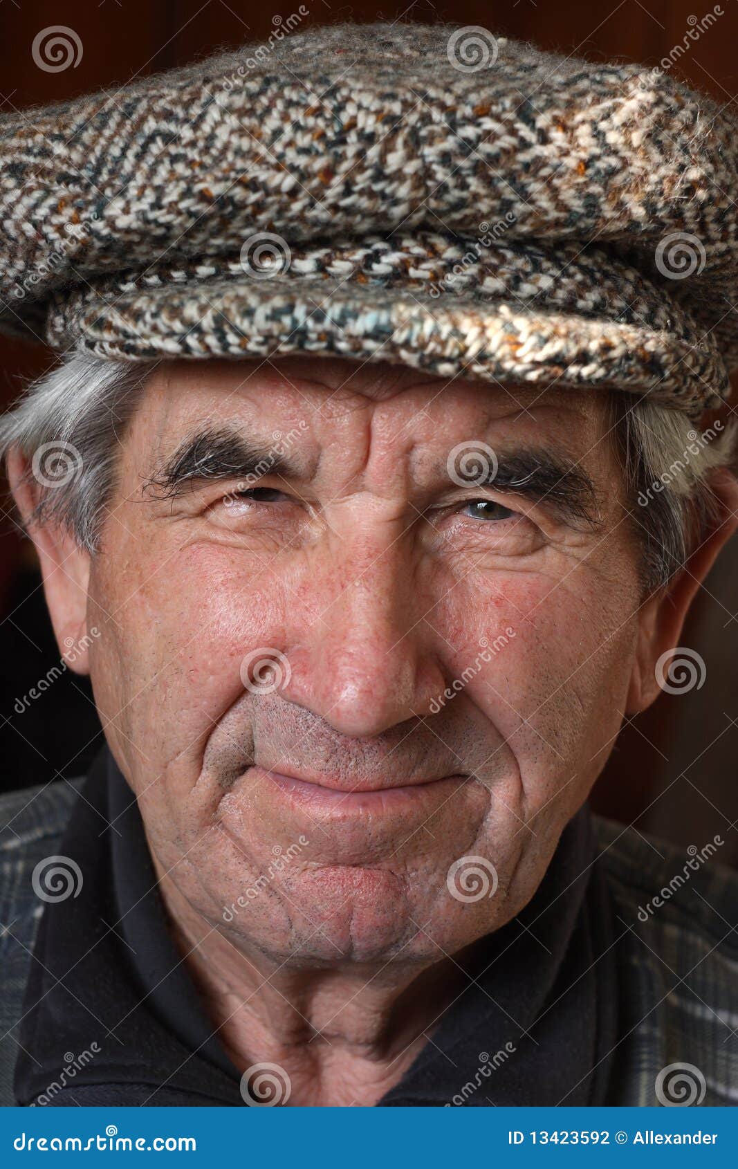An elderly man in a cap stock photo. Image of senior - 13423592