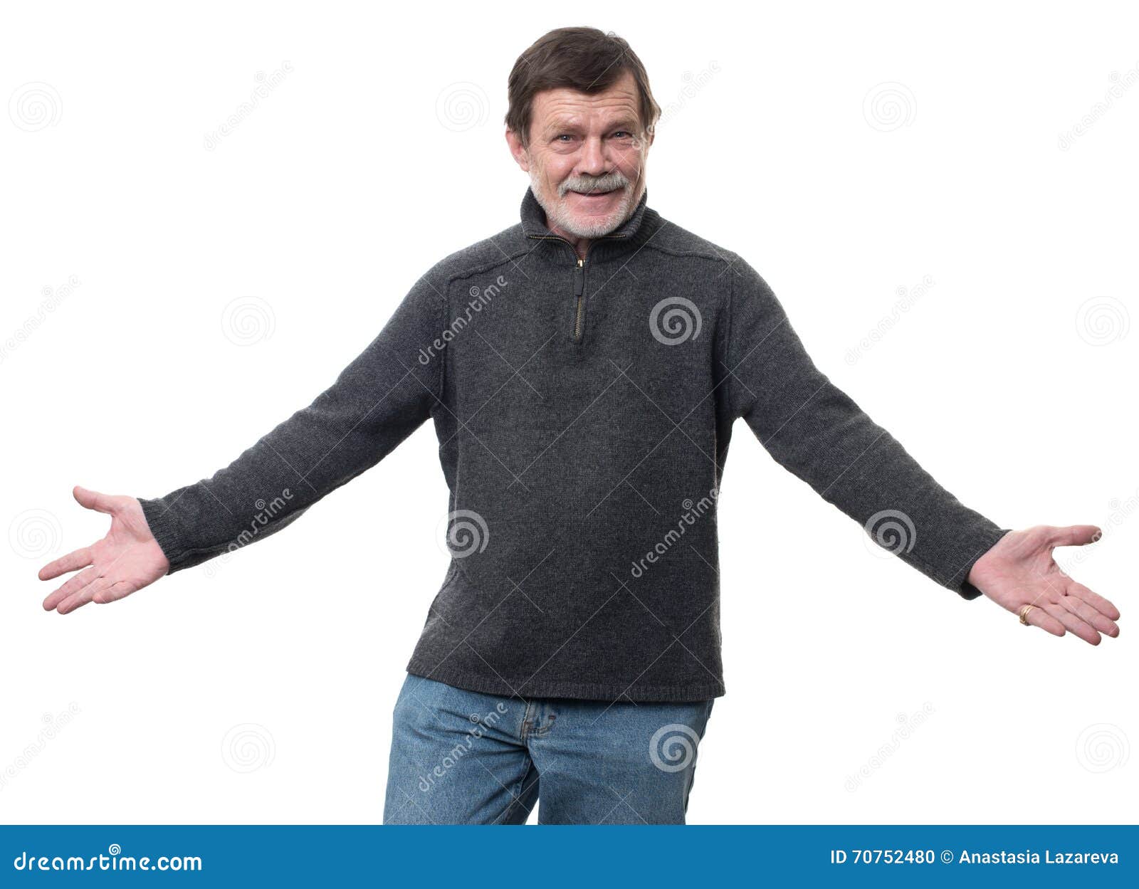 Elderly Man Confused Isolated Stock Photo - Image of gentleman, elderly ...