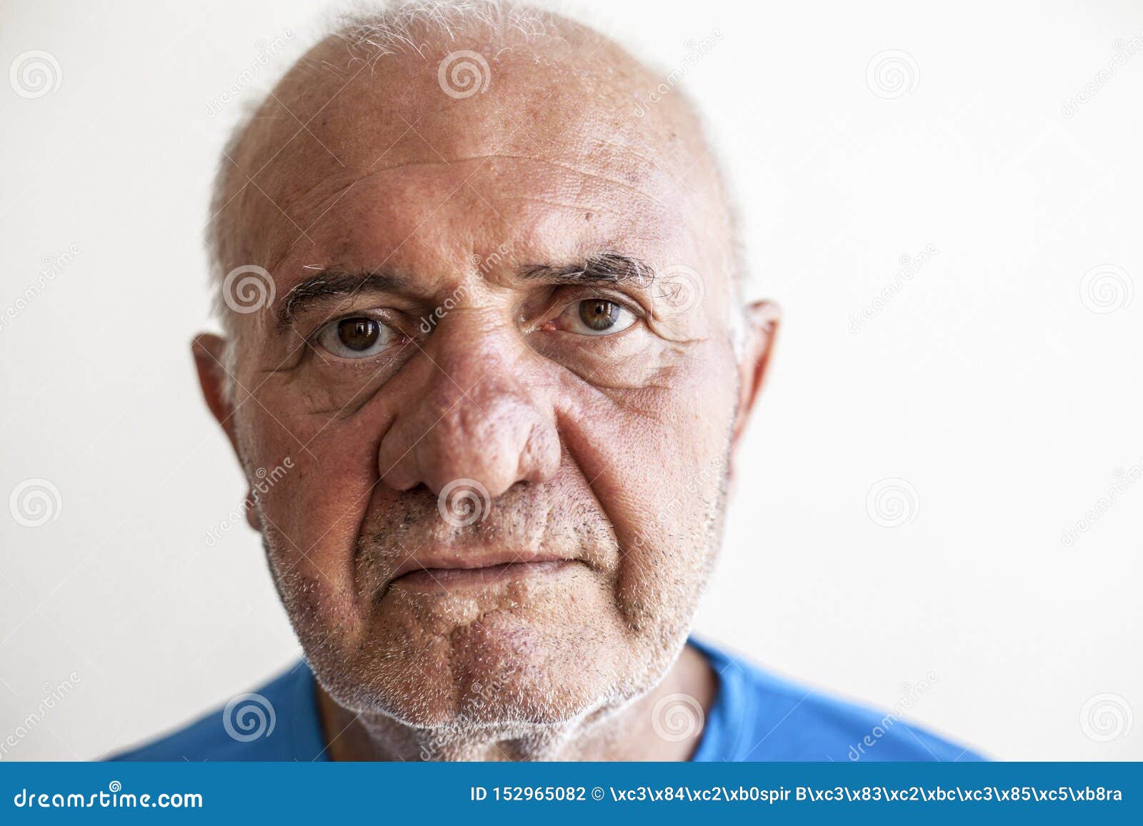 Elderly Man Face Expression Concept Stock Photo - Image of isolated ...