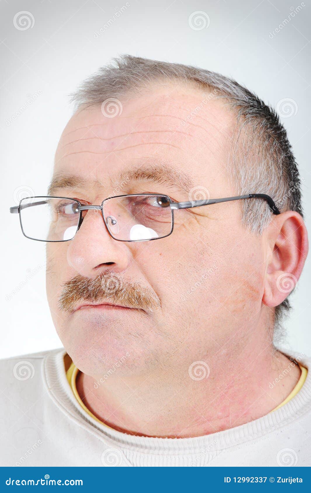 Elderly man with glasses stock image. Image of adult - 12992337