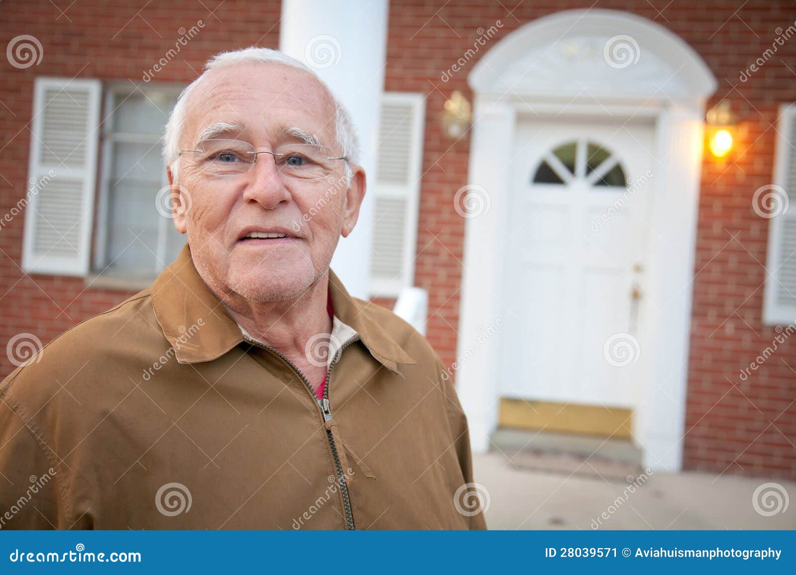 An Elderly Man and His Home Stock Image - Image of american, confident ...