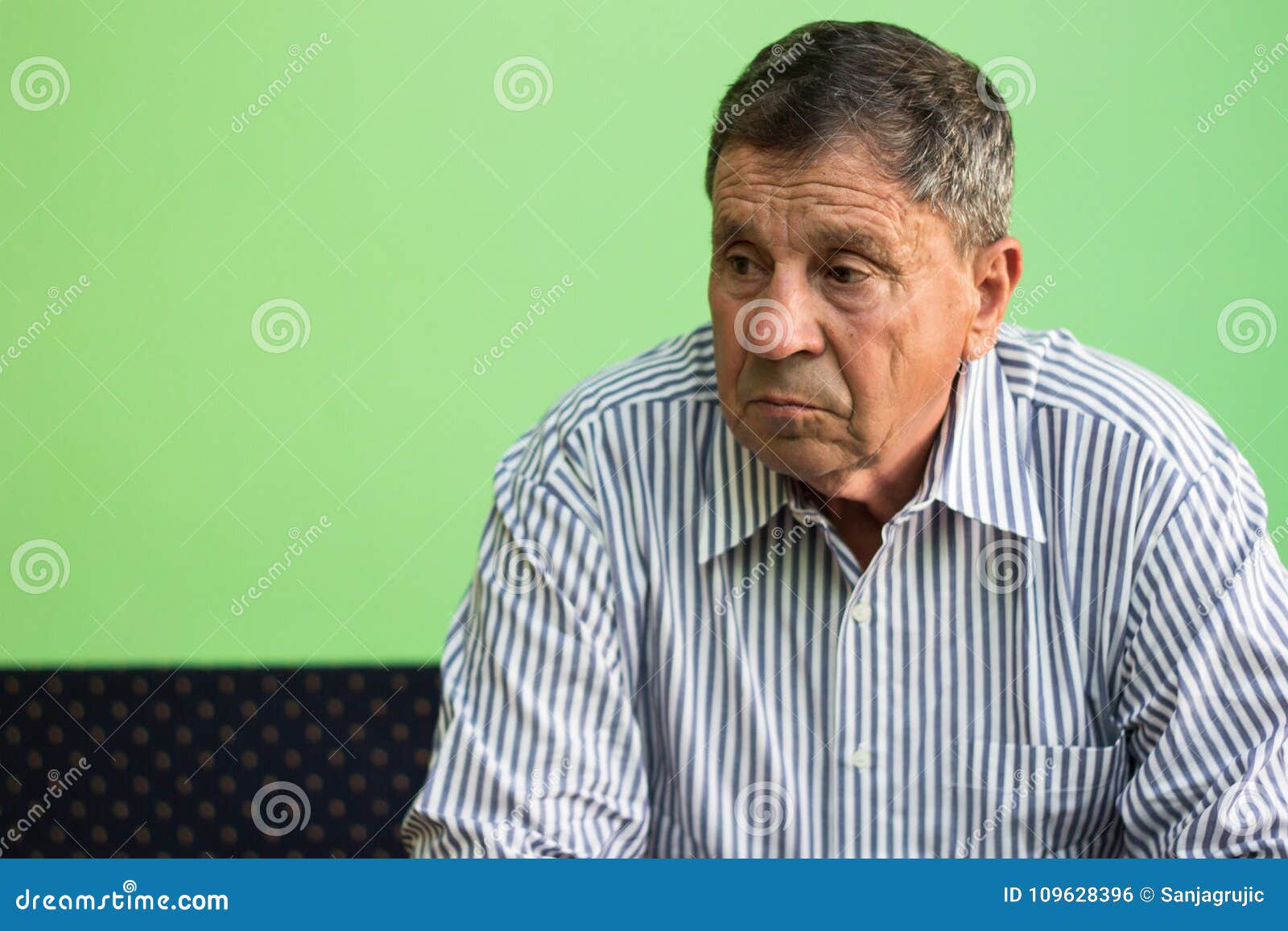 Elderly Man Lost in Thought Stock Photo - Image of hopelessness, blank ...