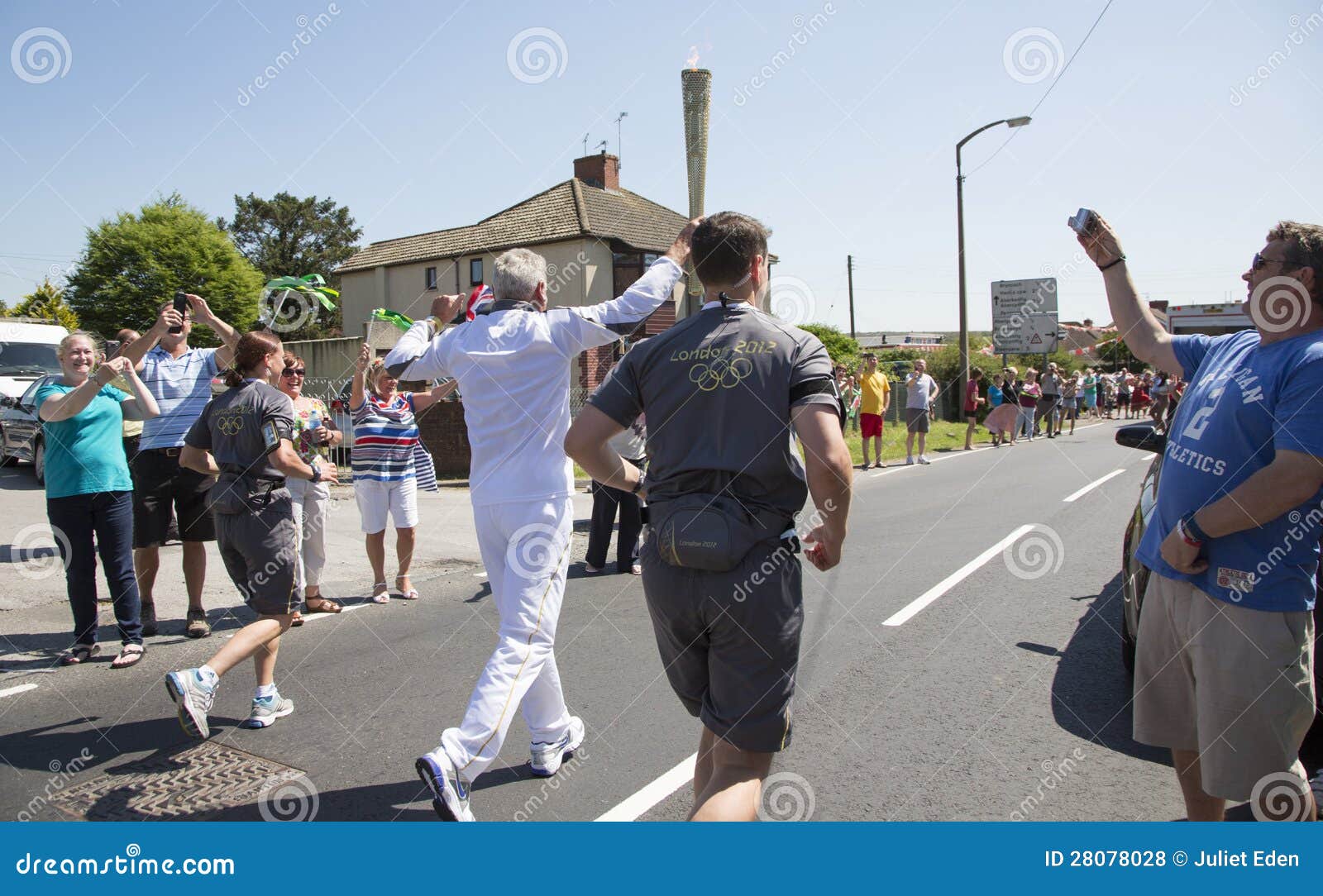 Elderly Man Running with Torch Editorial Stock Photo - Image of people ...