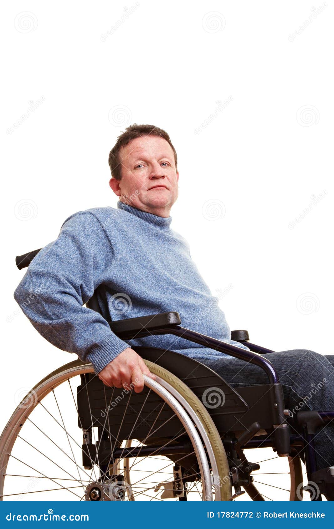 Elderly Man In Wheelchair