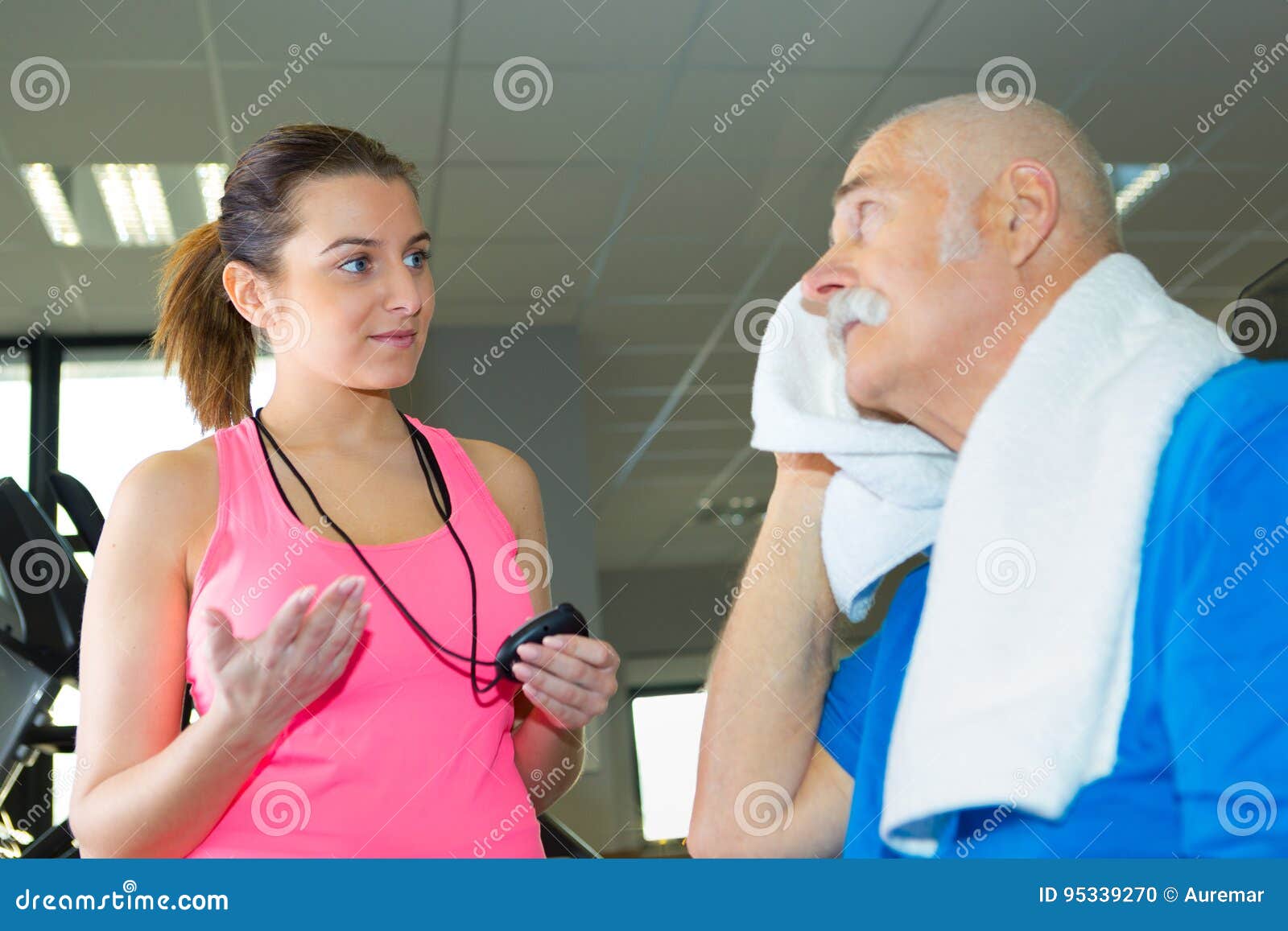 Elderly Man Sweating after Exercise Stock Photo - Image of explanation ...