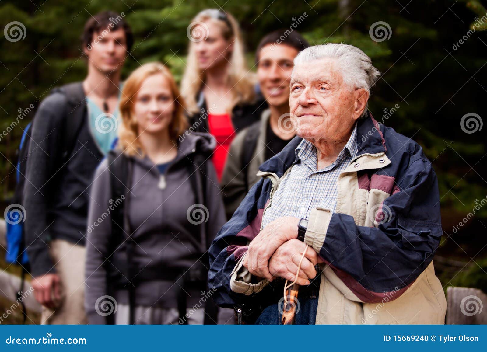 Elderly Man Tour Guide stock photo. Image of healthy - 15669240