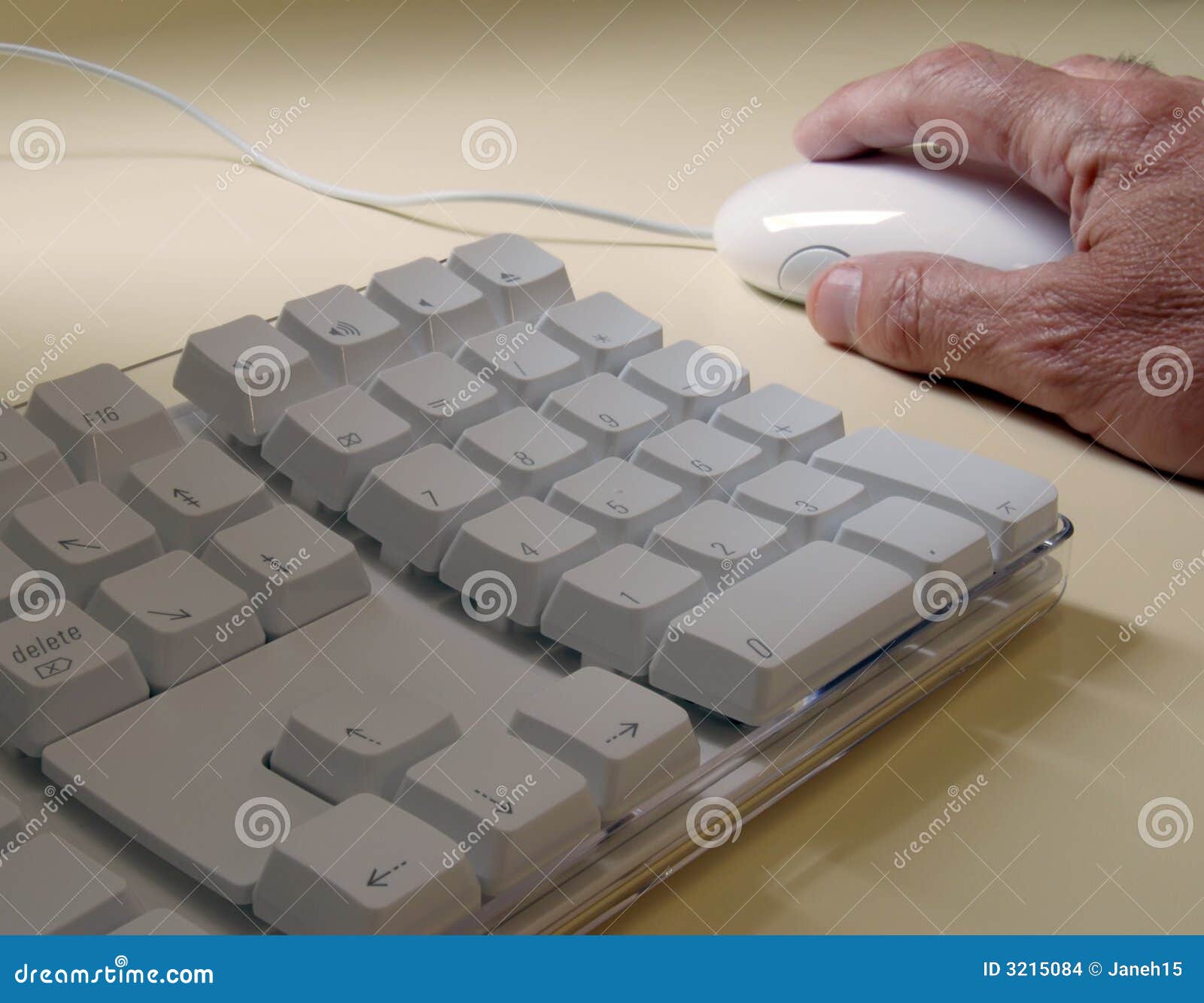 Elderly man using computer stock photo. Image of letters - 3215084