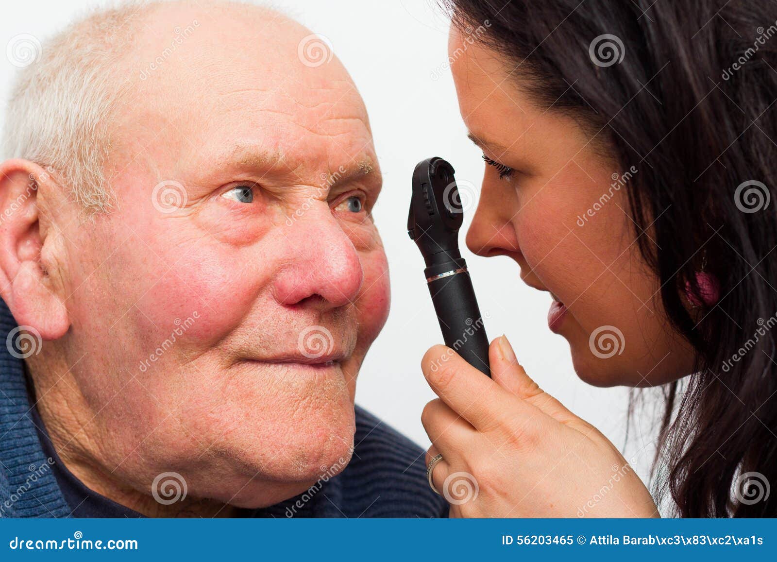 Elderly Man with Vision Problems Stock Image - Image of dioptre ...