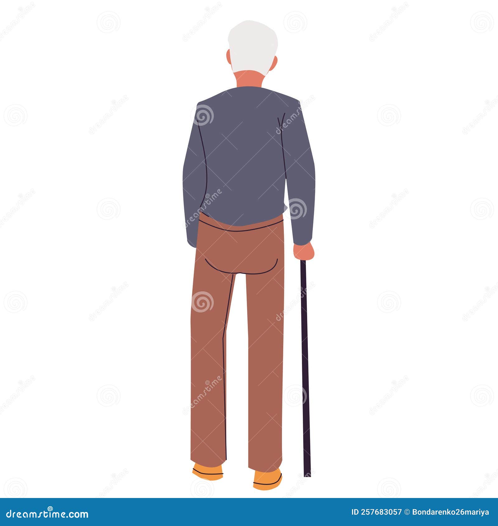 Walking Backwards Clipart