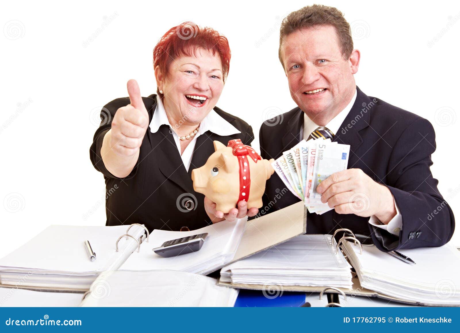Elderly People Holding Money Stock Image - Image of manager, contract ...