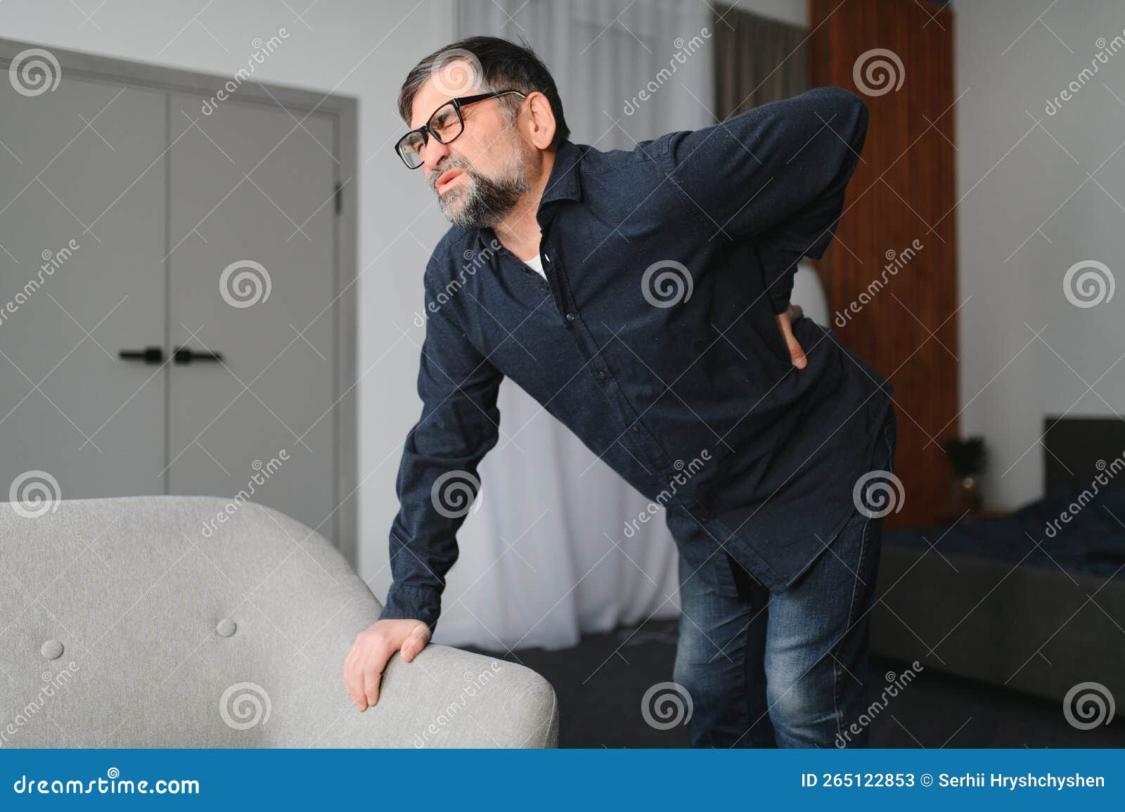 Elderly People with Lower Back Pain Stock Image - Image of senior ...