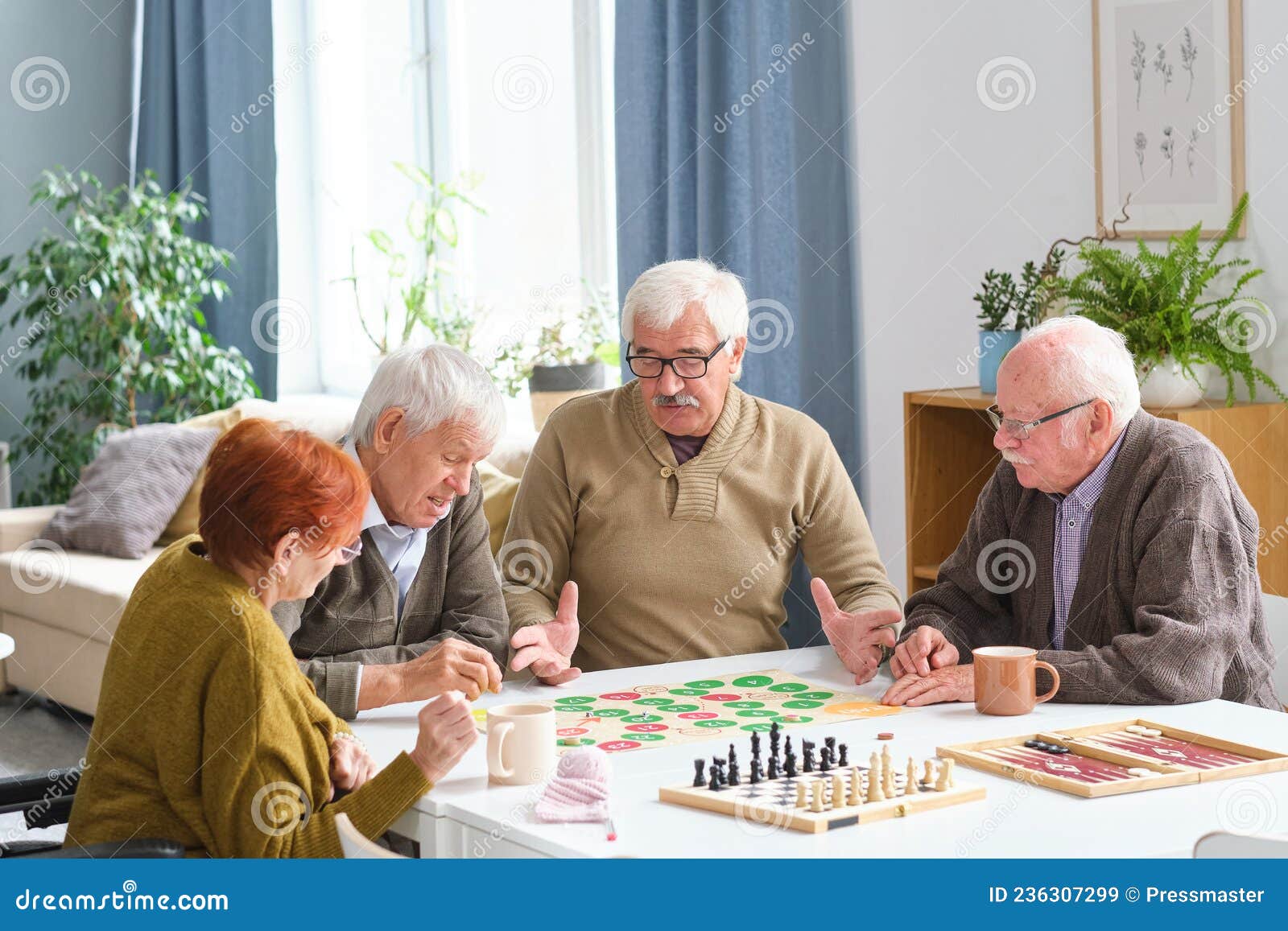 Old People Playing Games