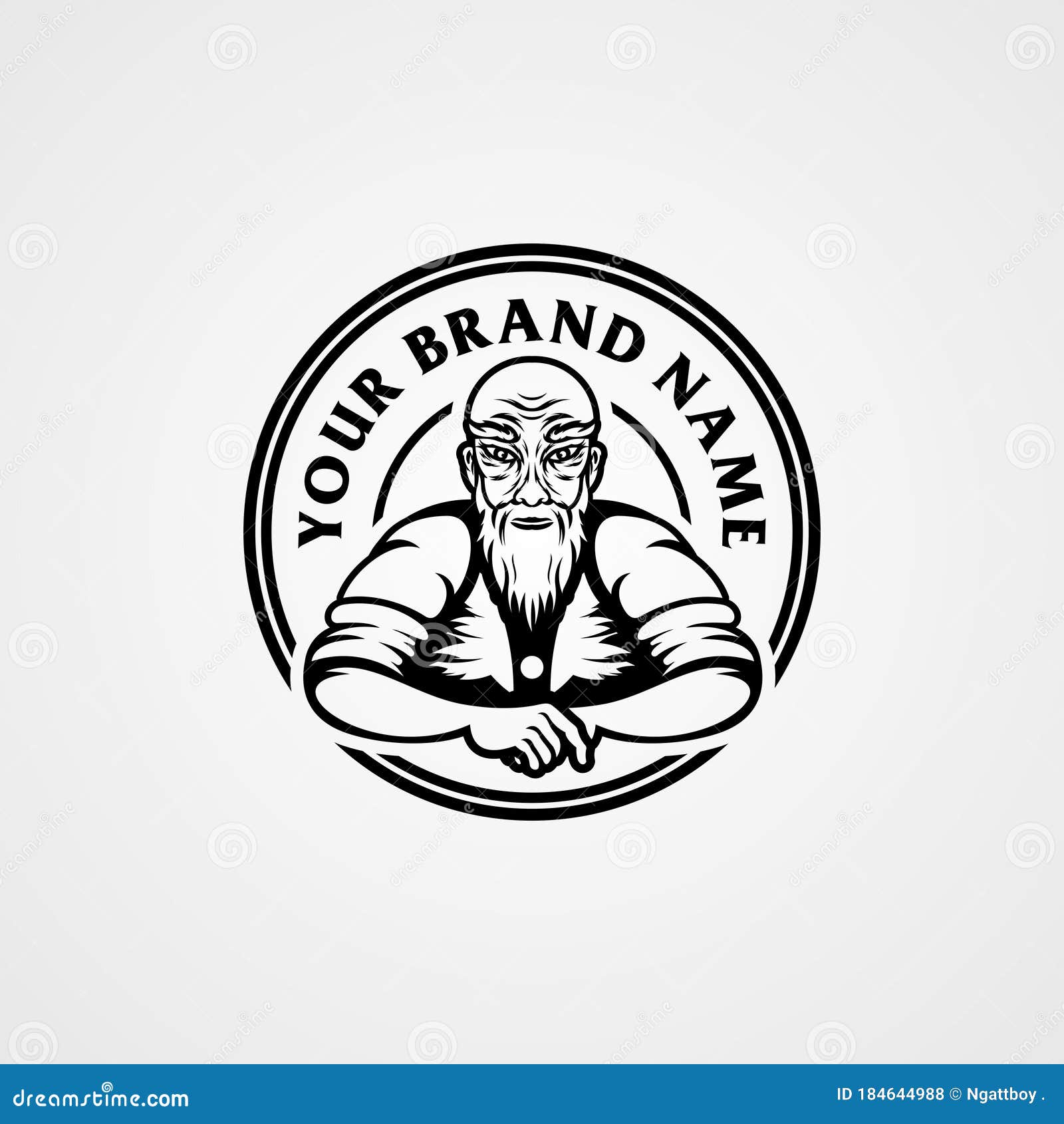 Elderly People Vector Logo Template Design Stock Vector - Illustration ...