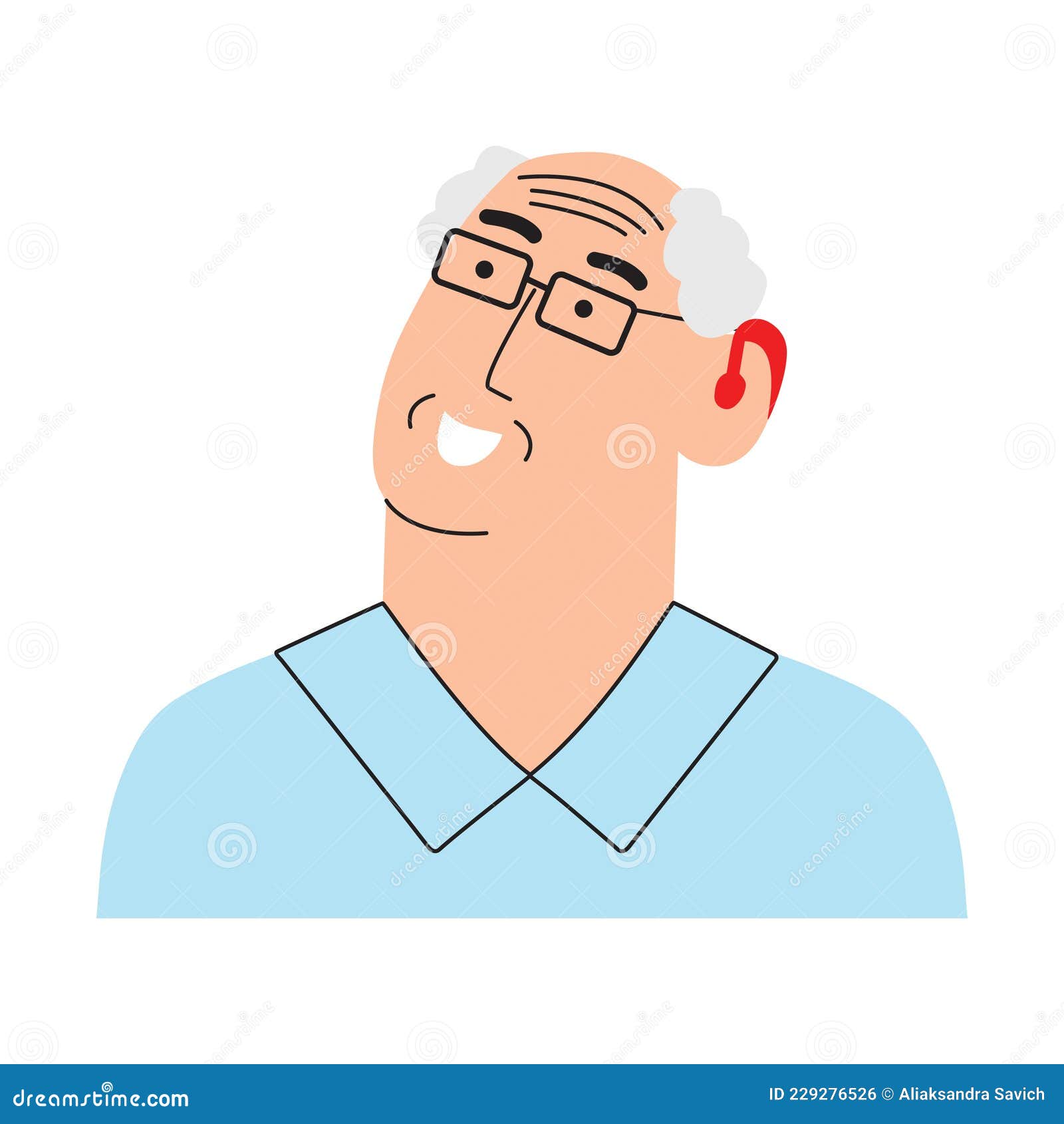 Person With Hearing Problem , Vector Cartoon Stick Figure Illustration ...