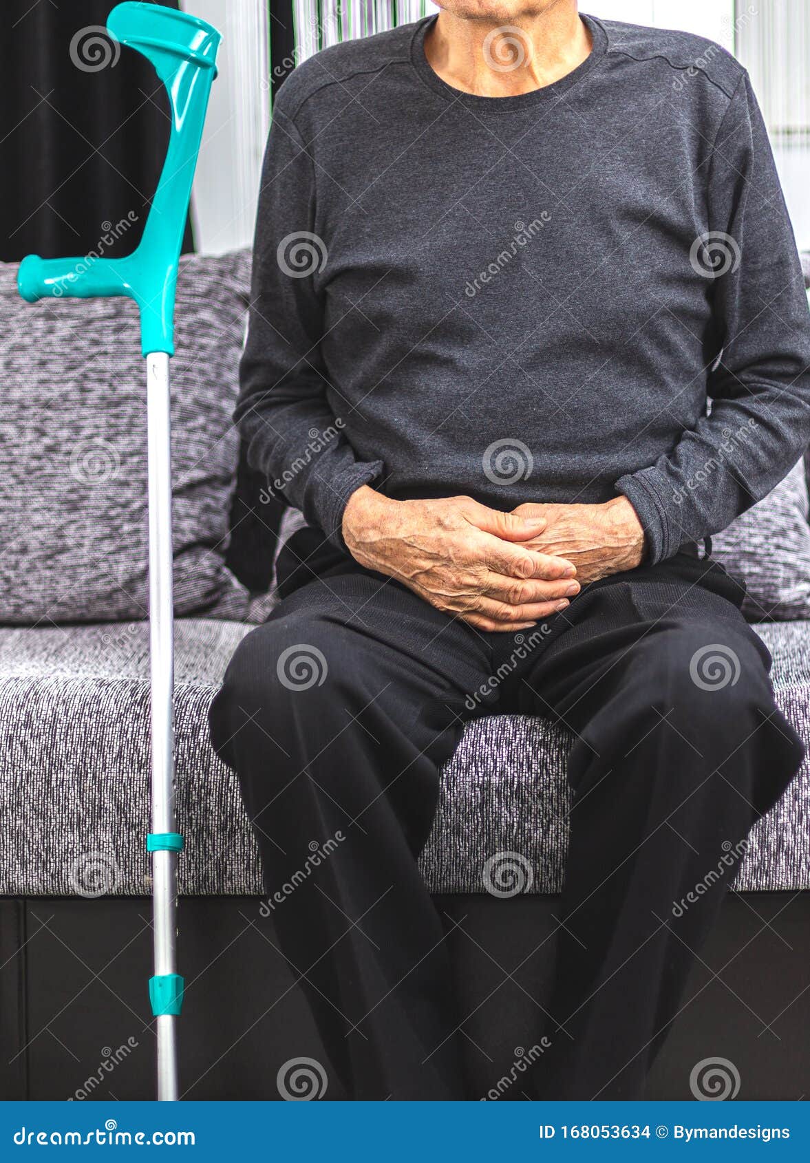 Elderly Person Standing Down with Prostate Problems Stock Photo - Image ...