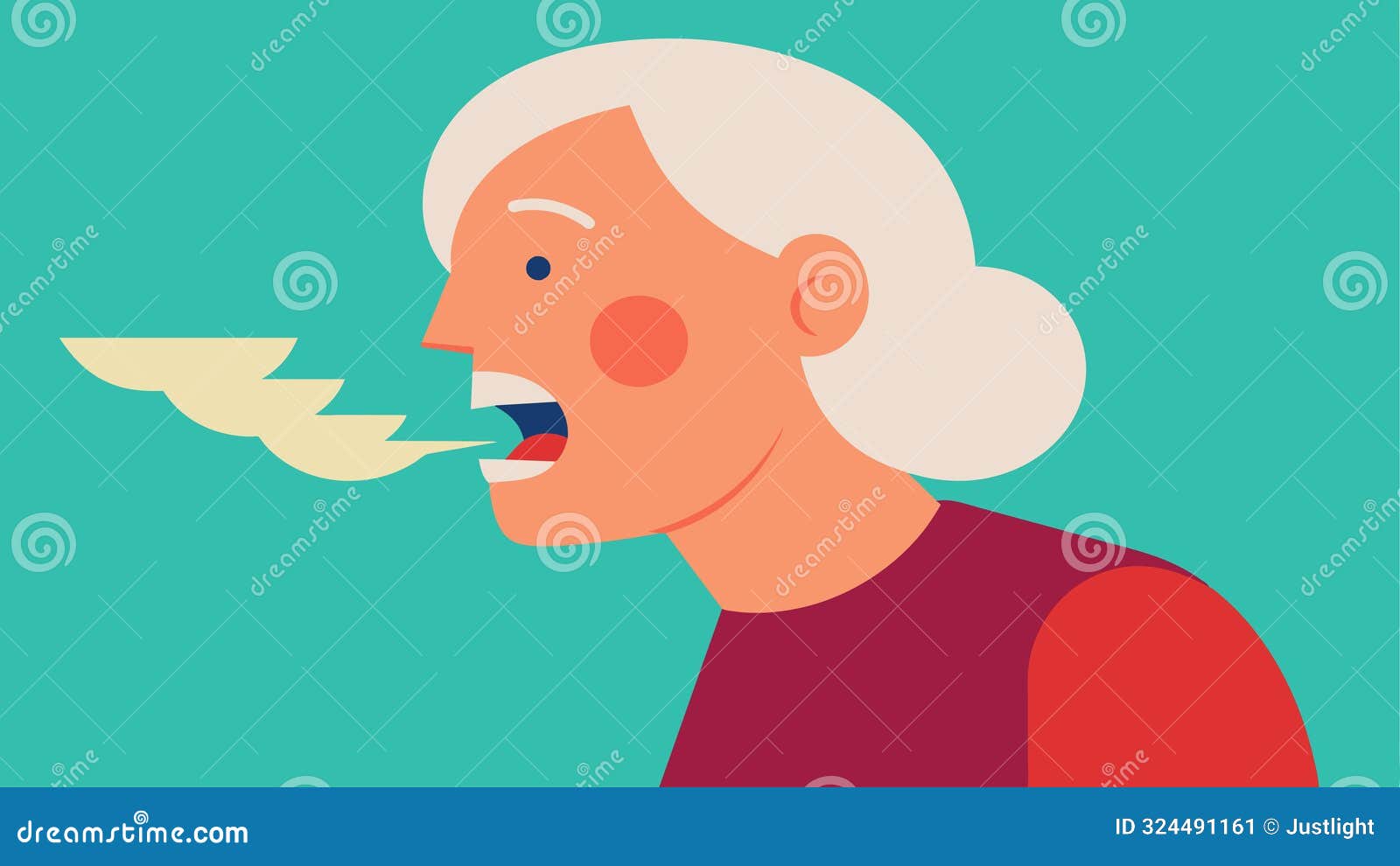 An Elderly Person Using Speech Therapy Techniques To Regain the Ability ...