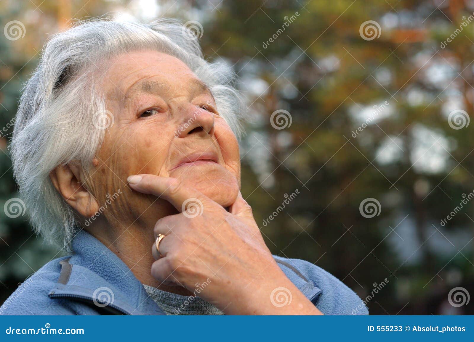 Elderly smiling stock image. Image of citizen, ageing, daydream - 555233