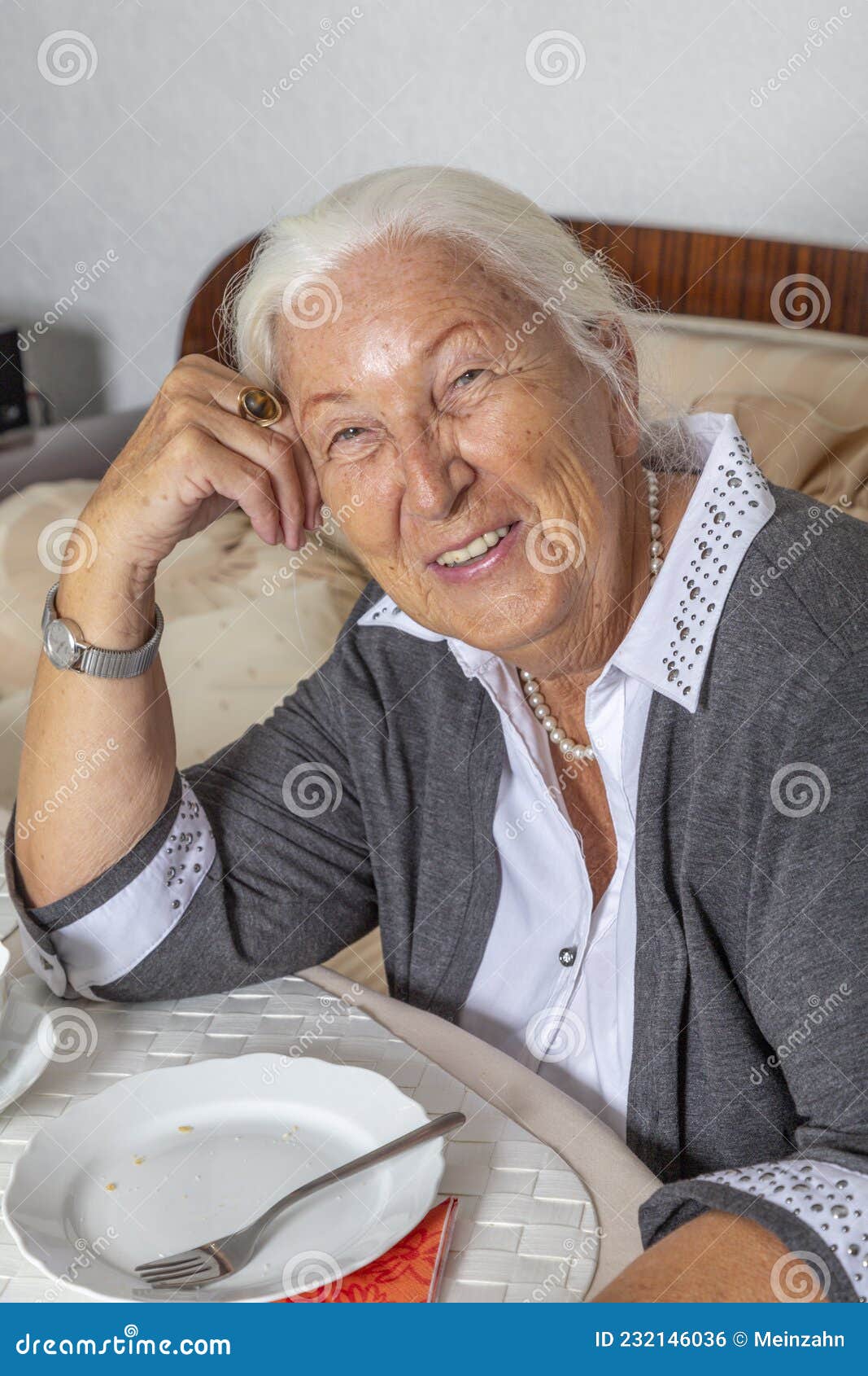 Elderly smiling lady stock photo. Image of elderly, lady - 232146036