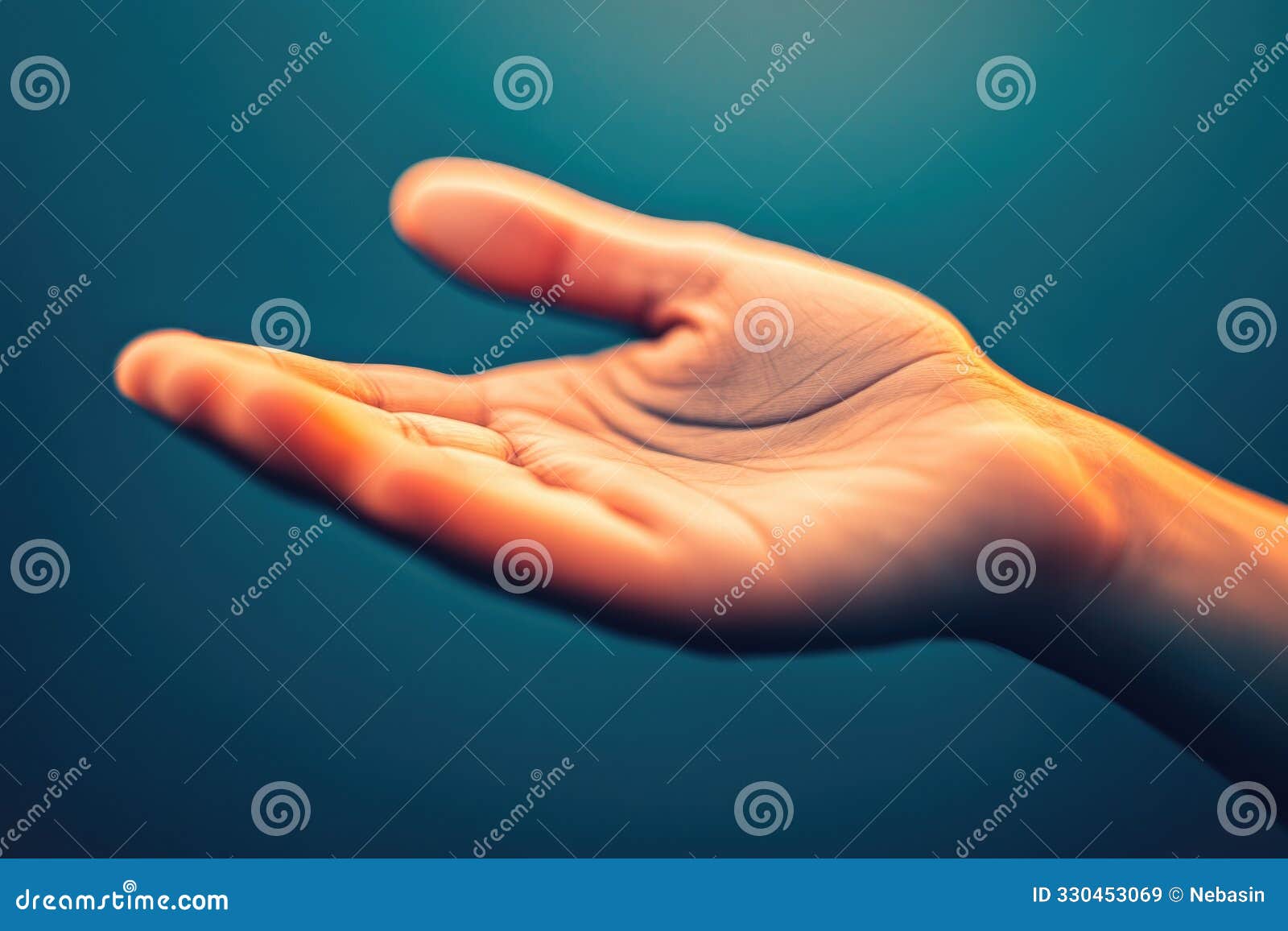 Elderly Support Concept with Open Hand for Assistance and Compassion in ...