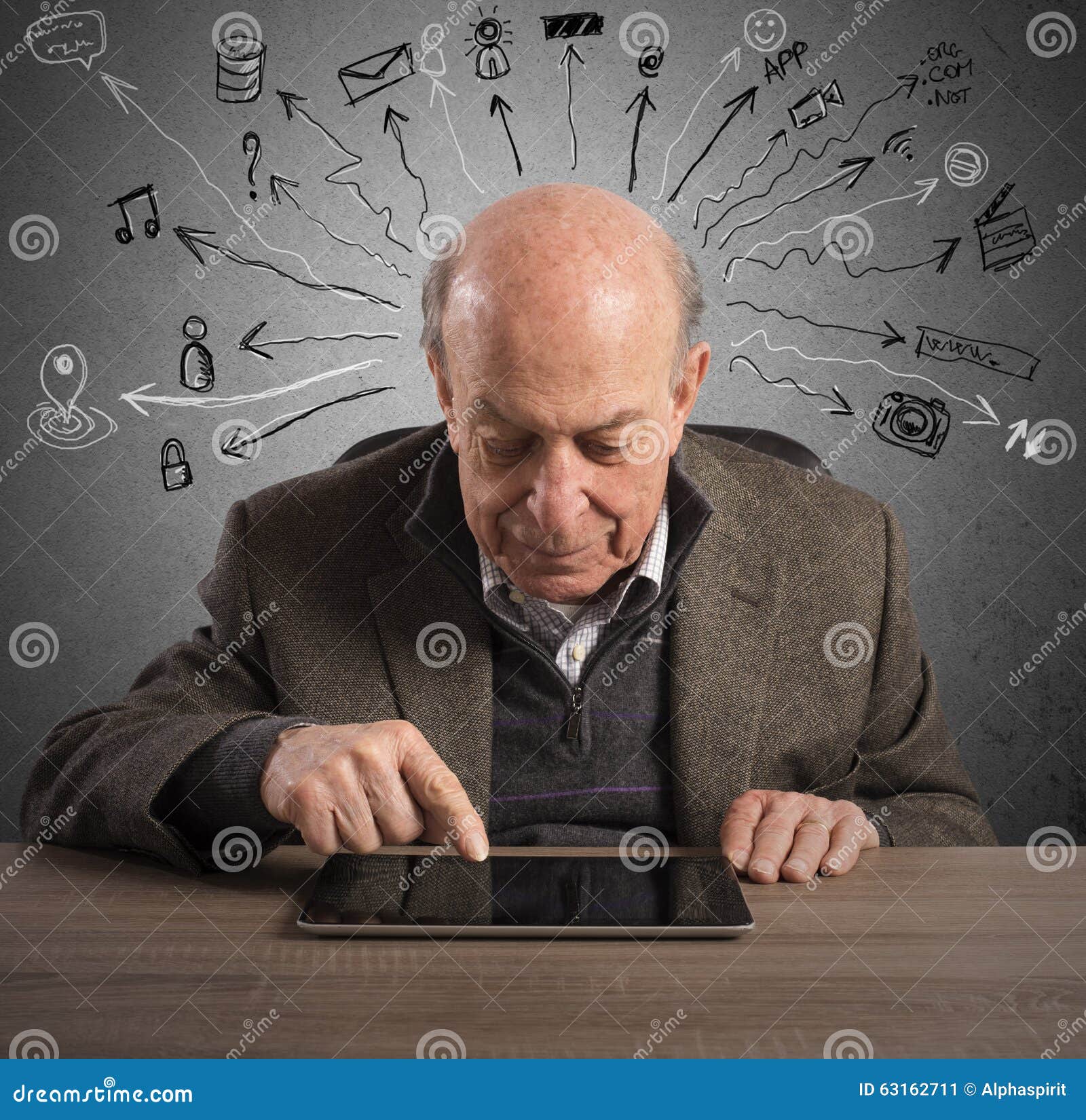 Elderly and technology stock image. Image of network - 63162711 Elderly and technology stock image. Image of network - 63162711