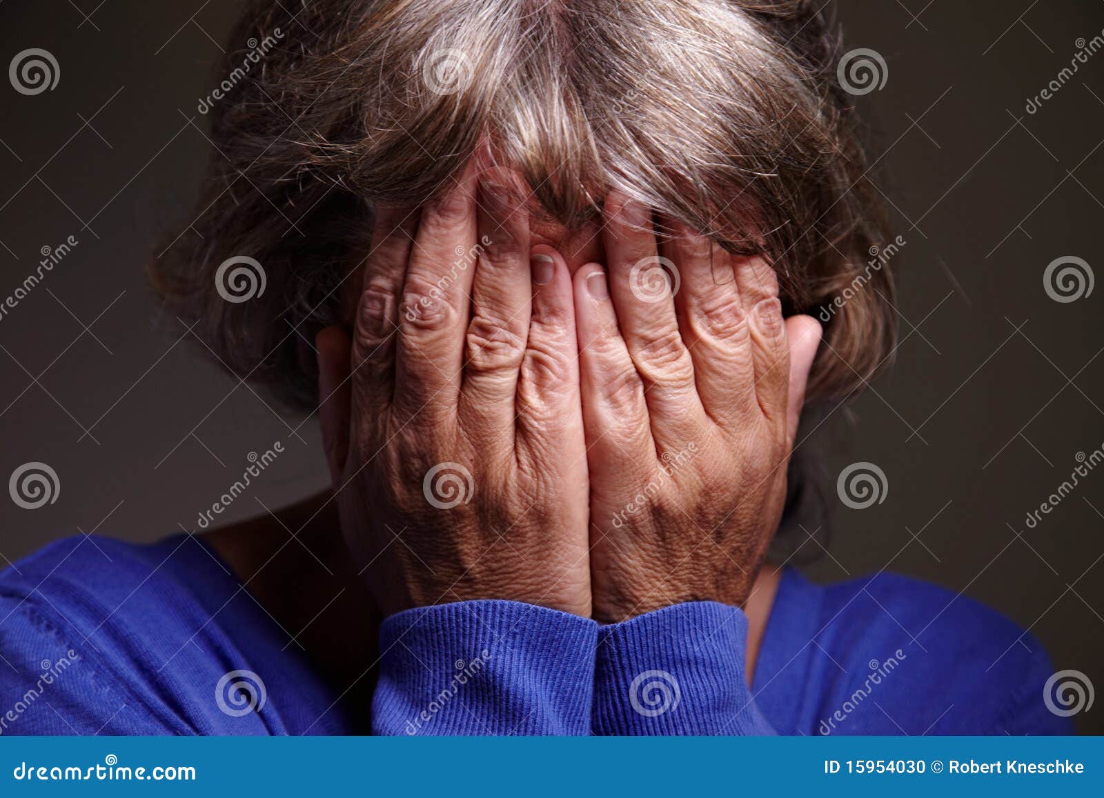 Elderly woman crying stock photo. Image of face, cowardice - 15954030