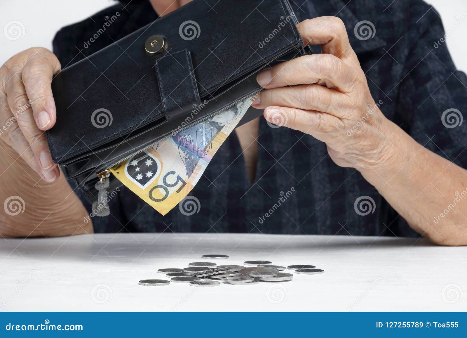 Elderly Woman Having Financial Problems Stock Image - Image of finance ...