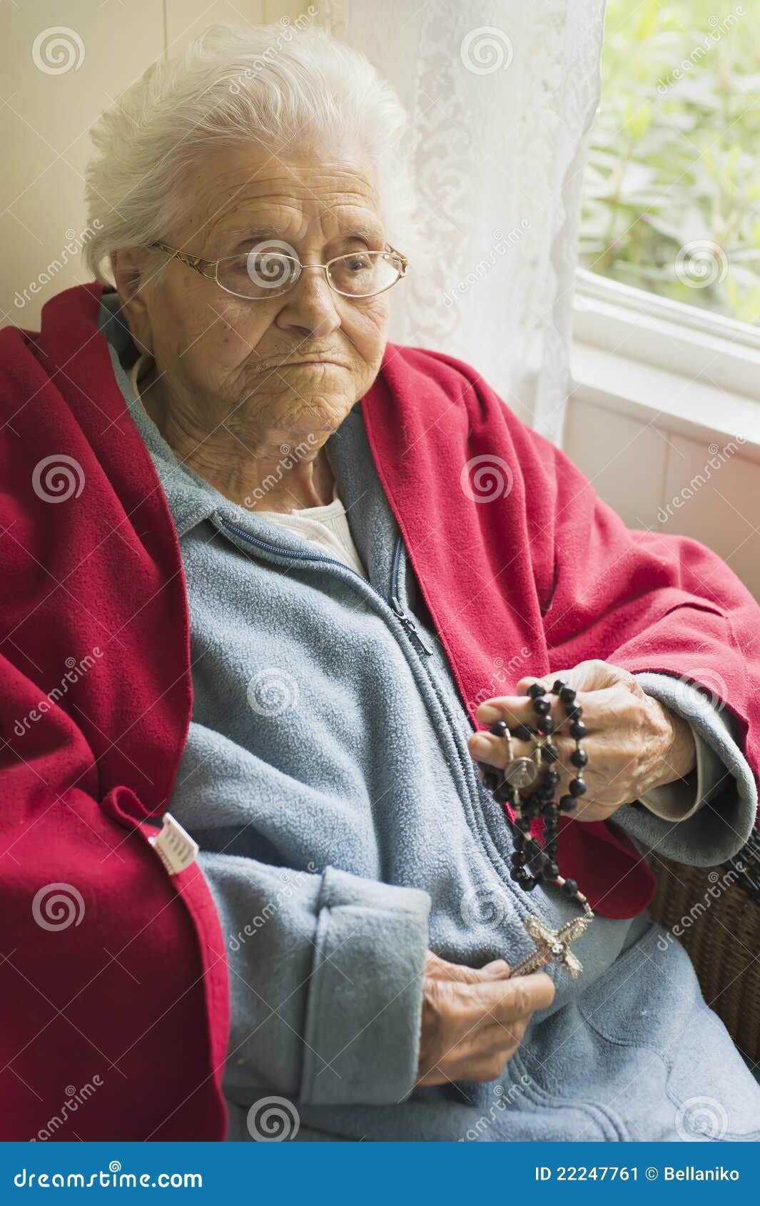 Elderly Woman Praying stock image. Image of fragile, alone - 22247761