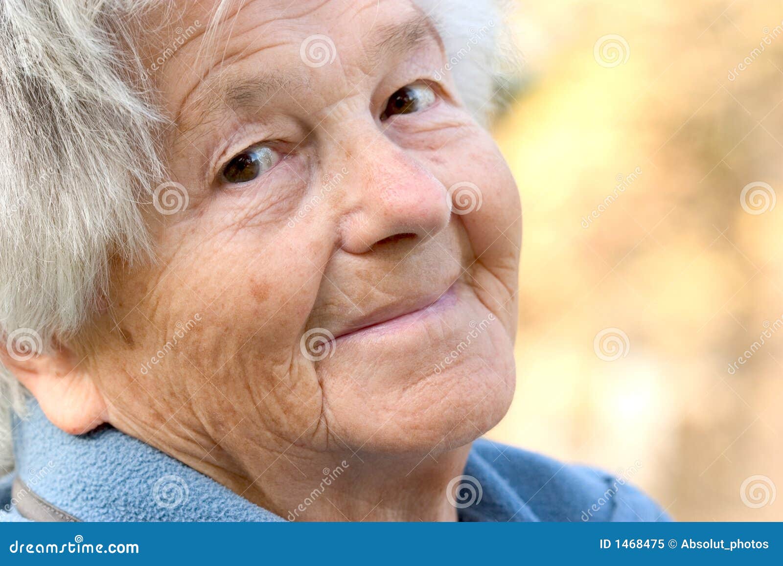 Elderly woman smiles stock image. Image of look, adorable - 1468475