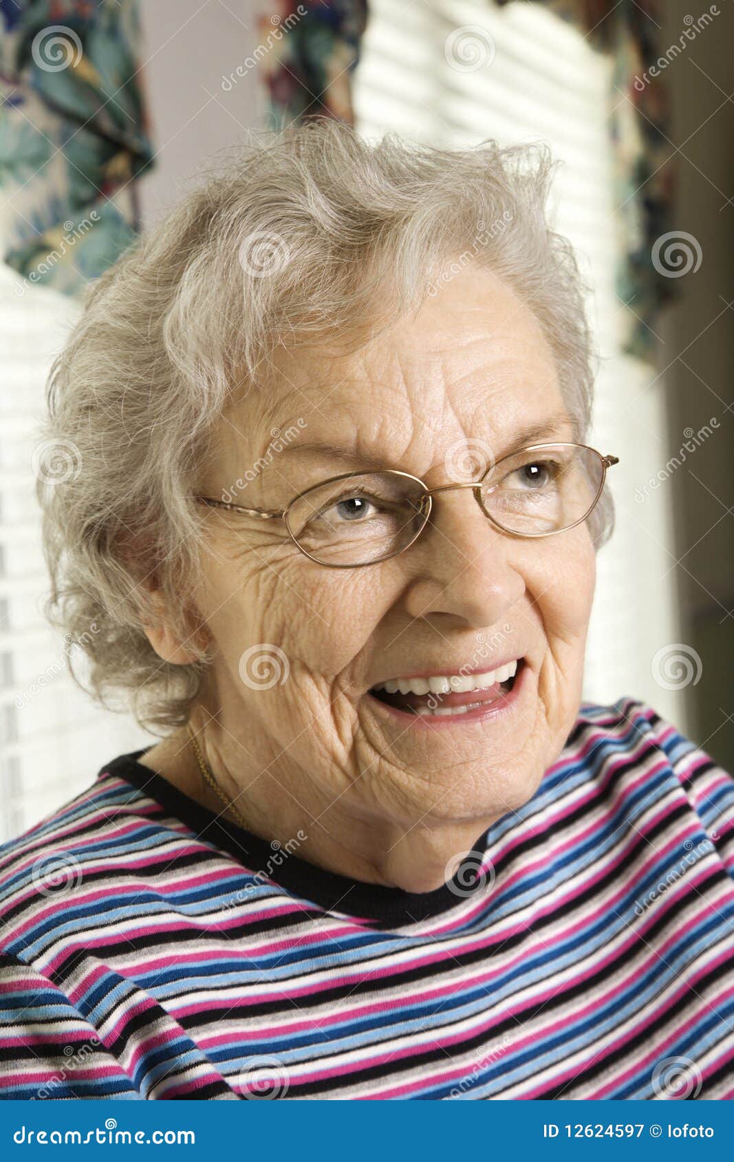 Elderly Woman Smiling stock image. Image of head, adult - 12624597