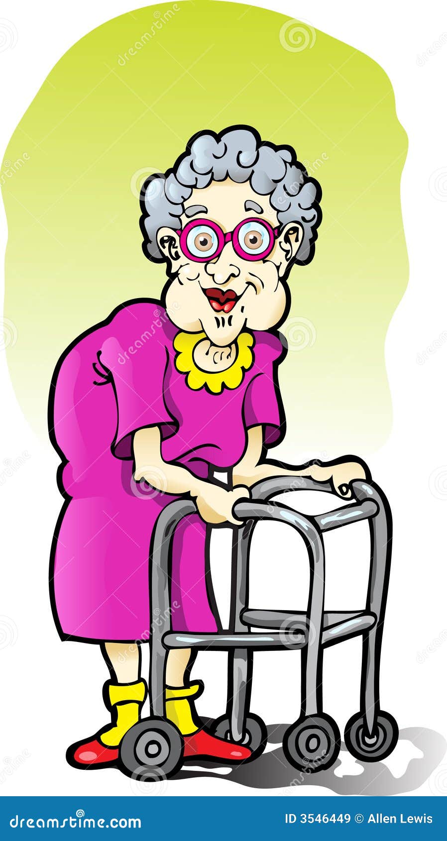 Elderly Woman with a Walker Stock Vector - Illustration of shoes, aged ... Elderly Woman with a Walker Stock Vector - Illustration of shoes, aged ...