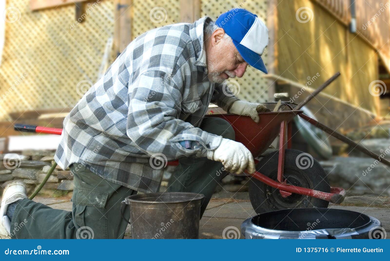 Elderly worker stock photo. Image of adult, grey, active - 1375716
