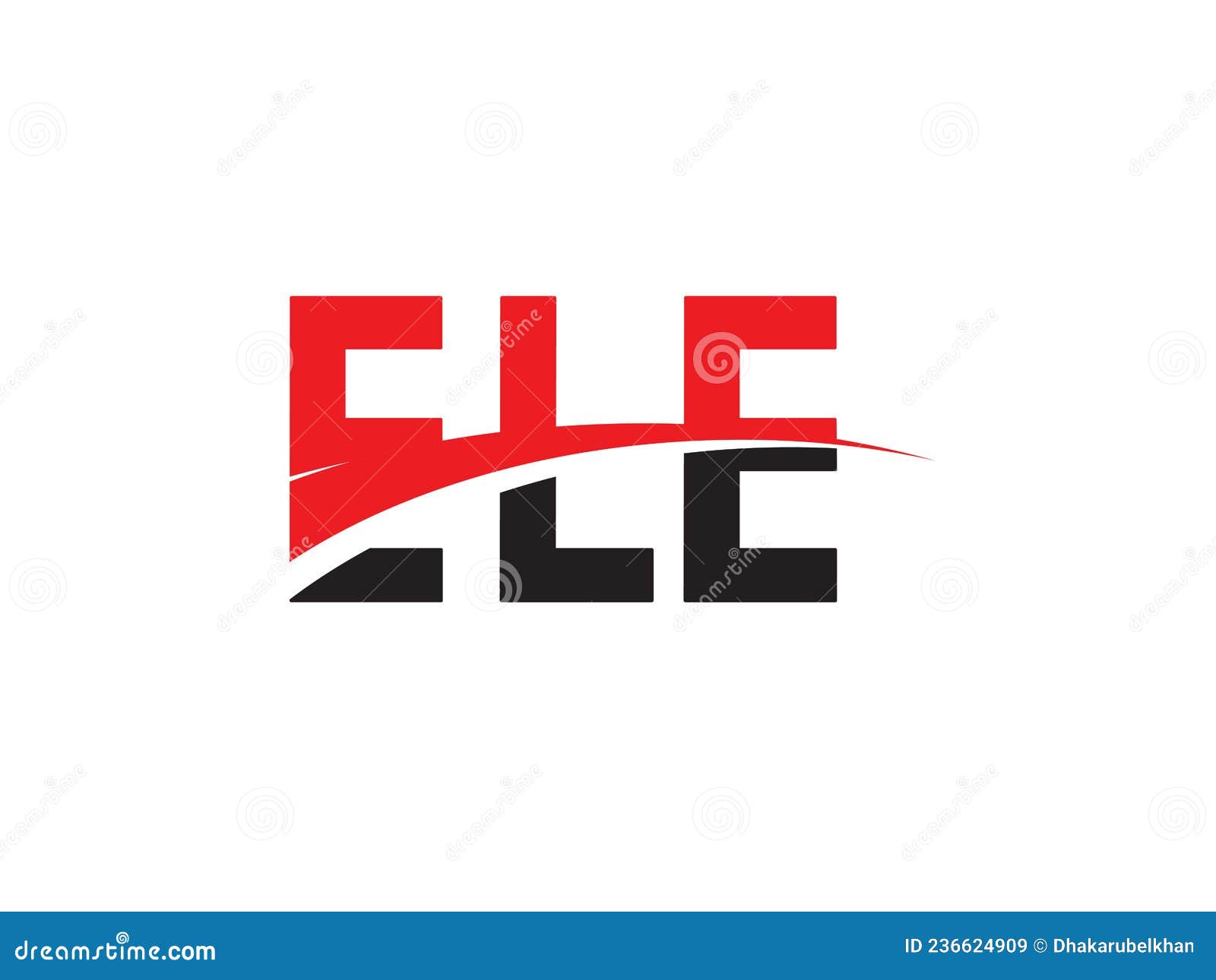ELE Letter Initial Logo Design Vector Illustration Stock Image - Image ...