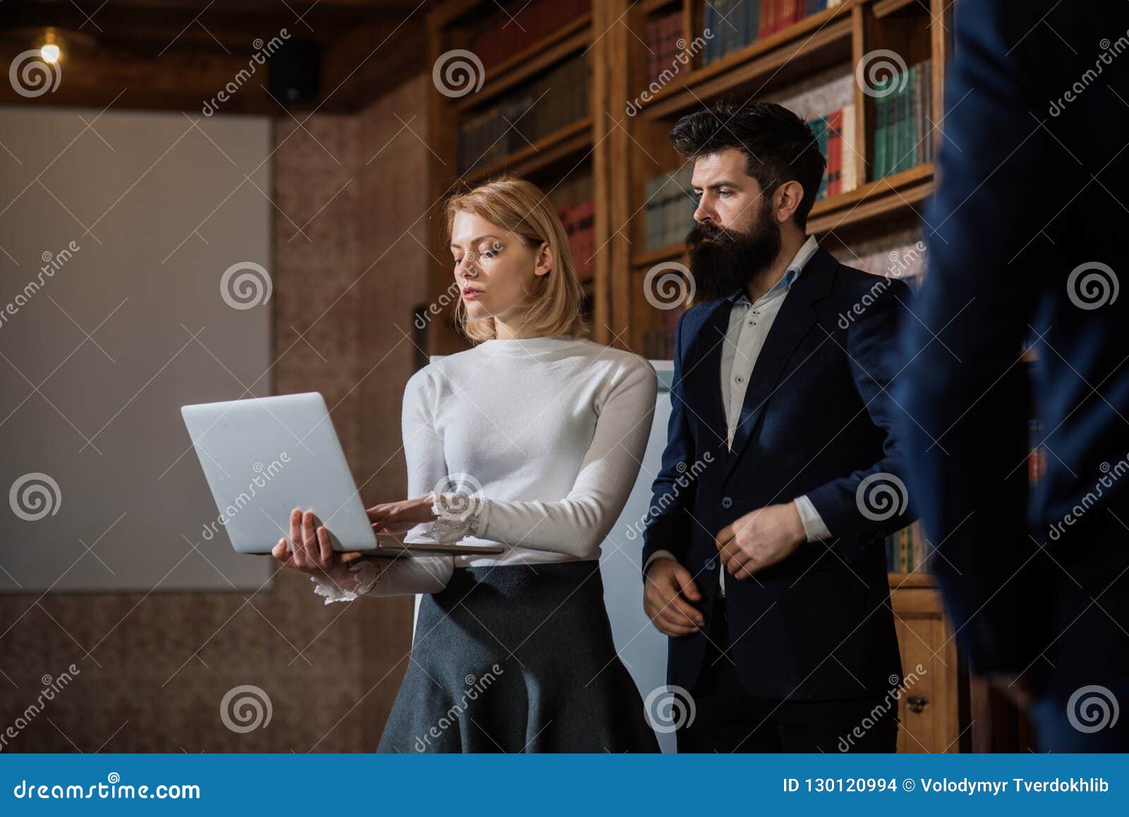 Elearning Concept. Students Use Digital Library for Elearning Online ...